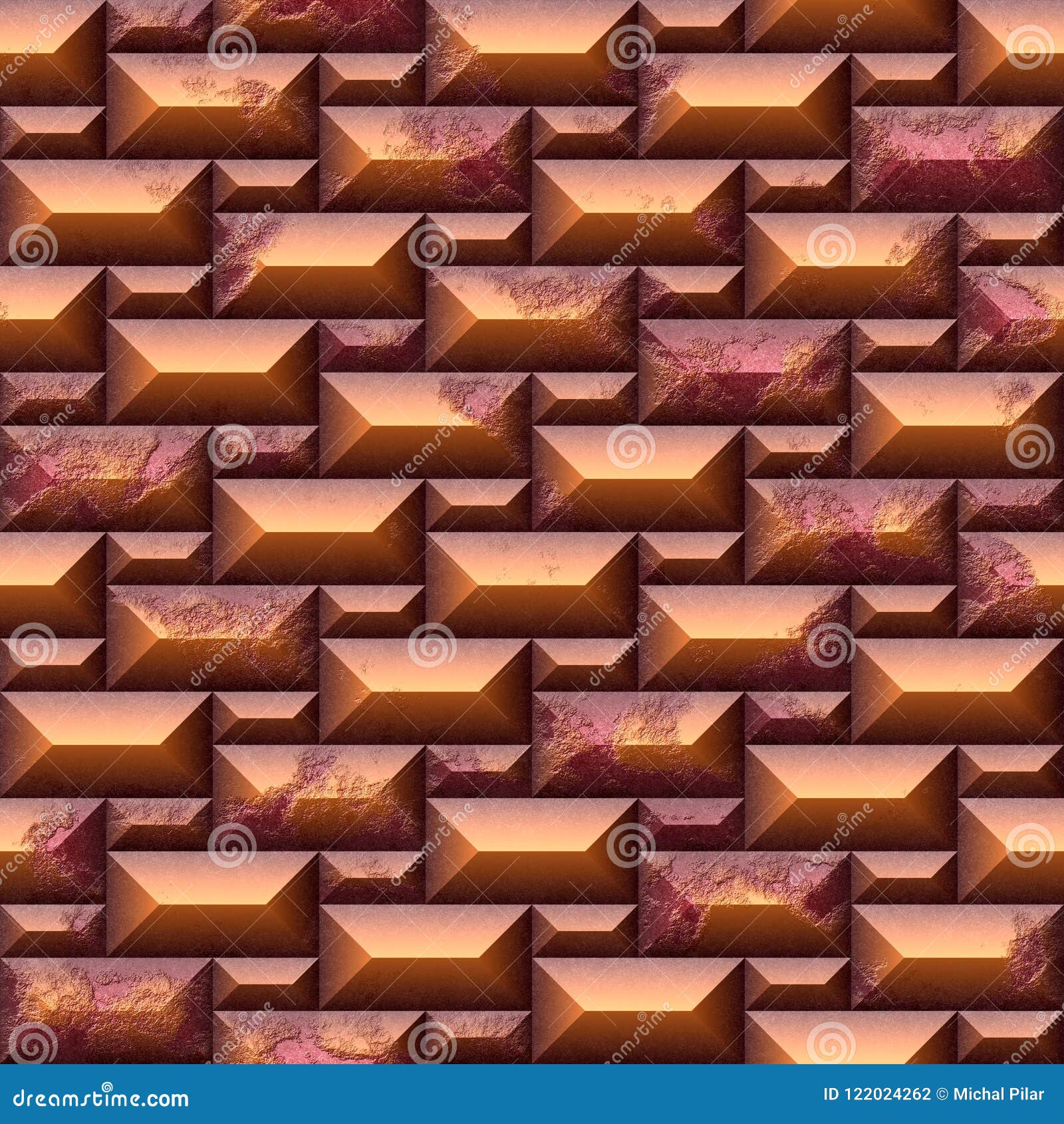 Seamless Texture with Orange Wall Stock Illustration - Illustration of ...