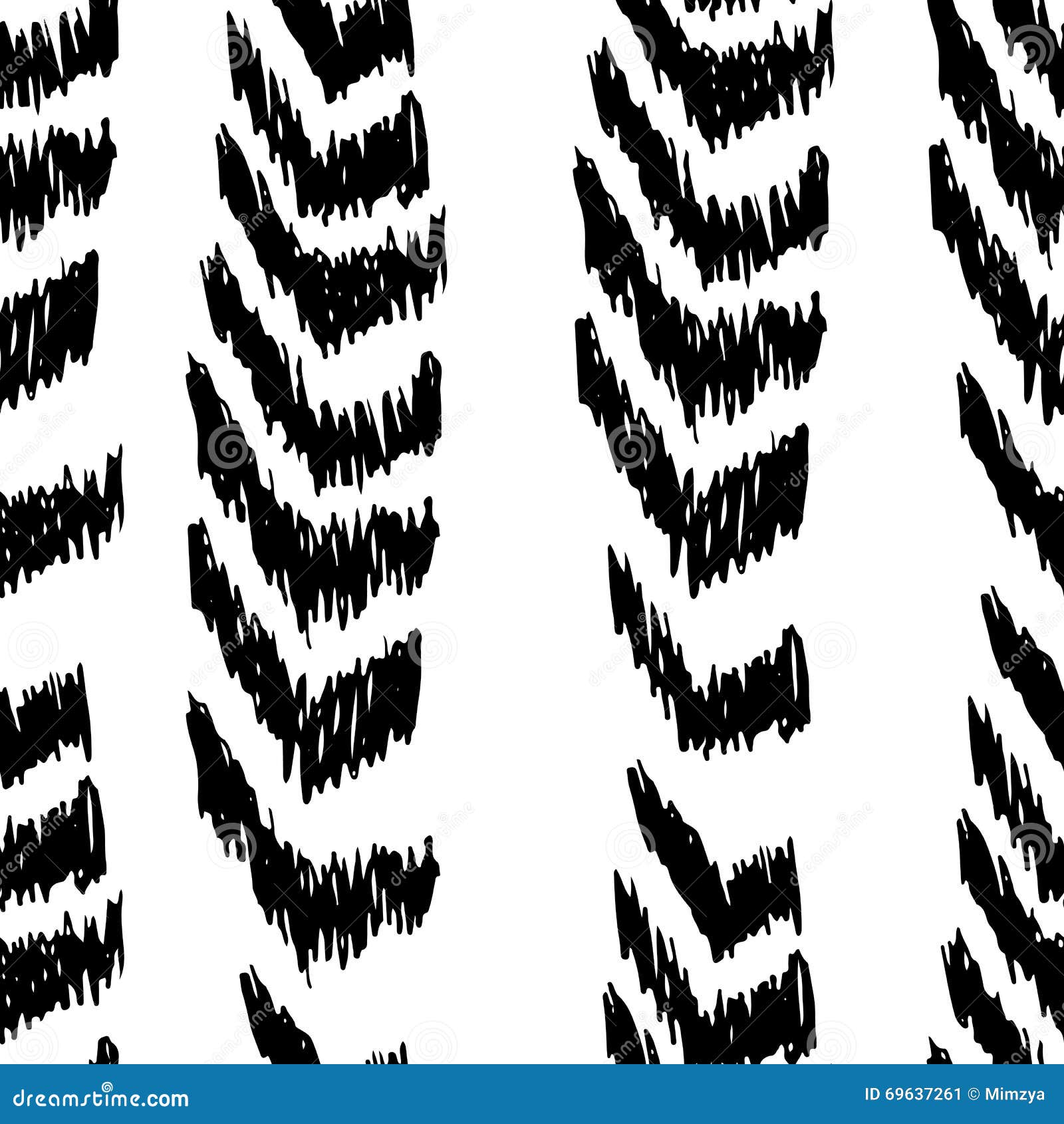 Seamless Texture Painted Handmade Black Arrow Stock Vector ...