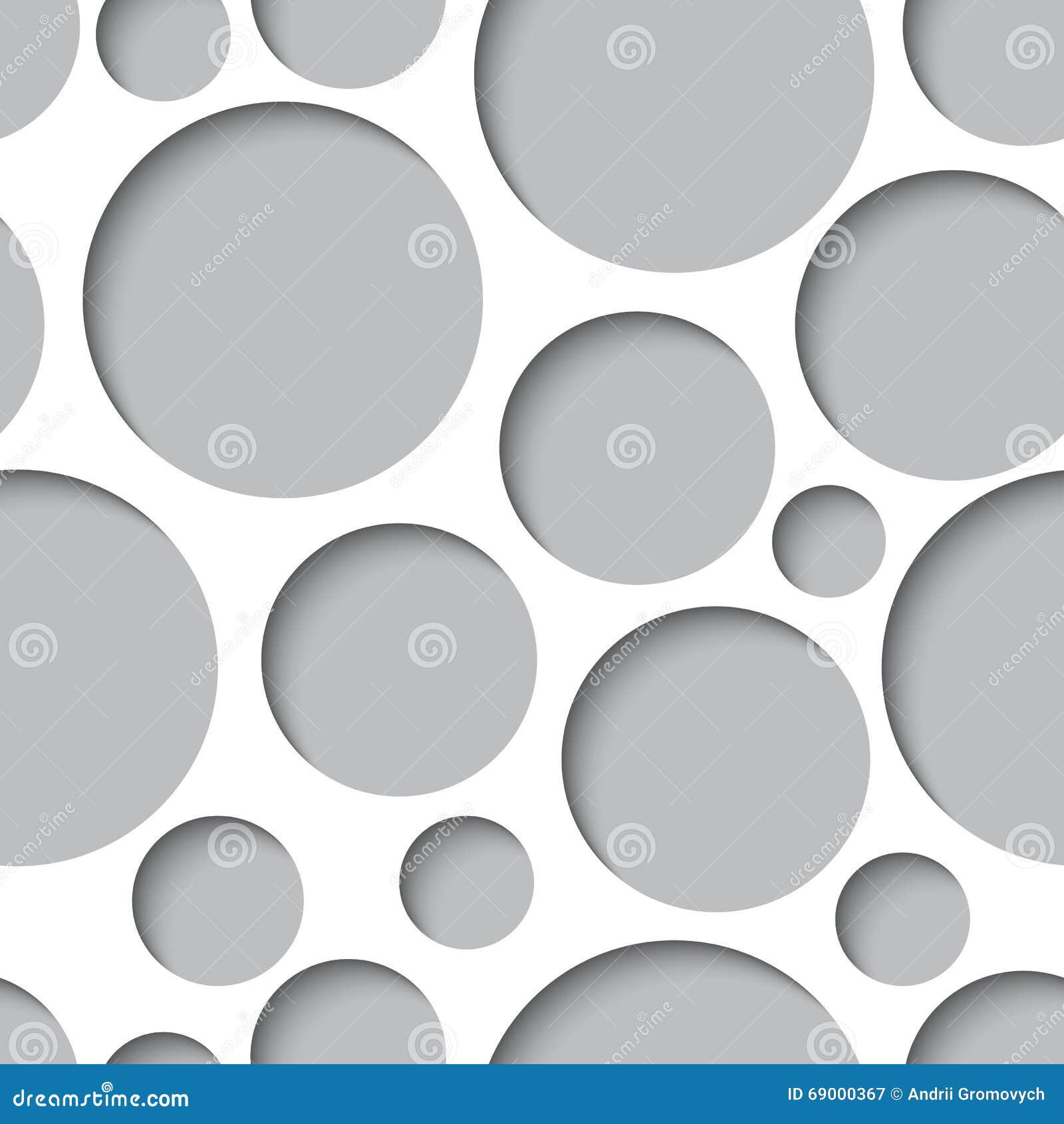Seamless Texture - Paper Cut Circles. Stock Vector - Illustration of ...