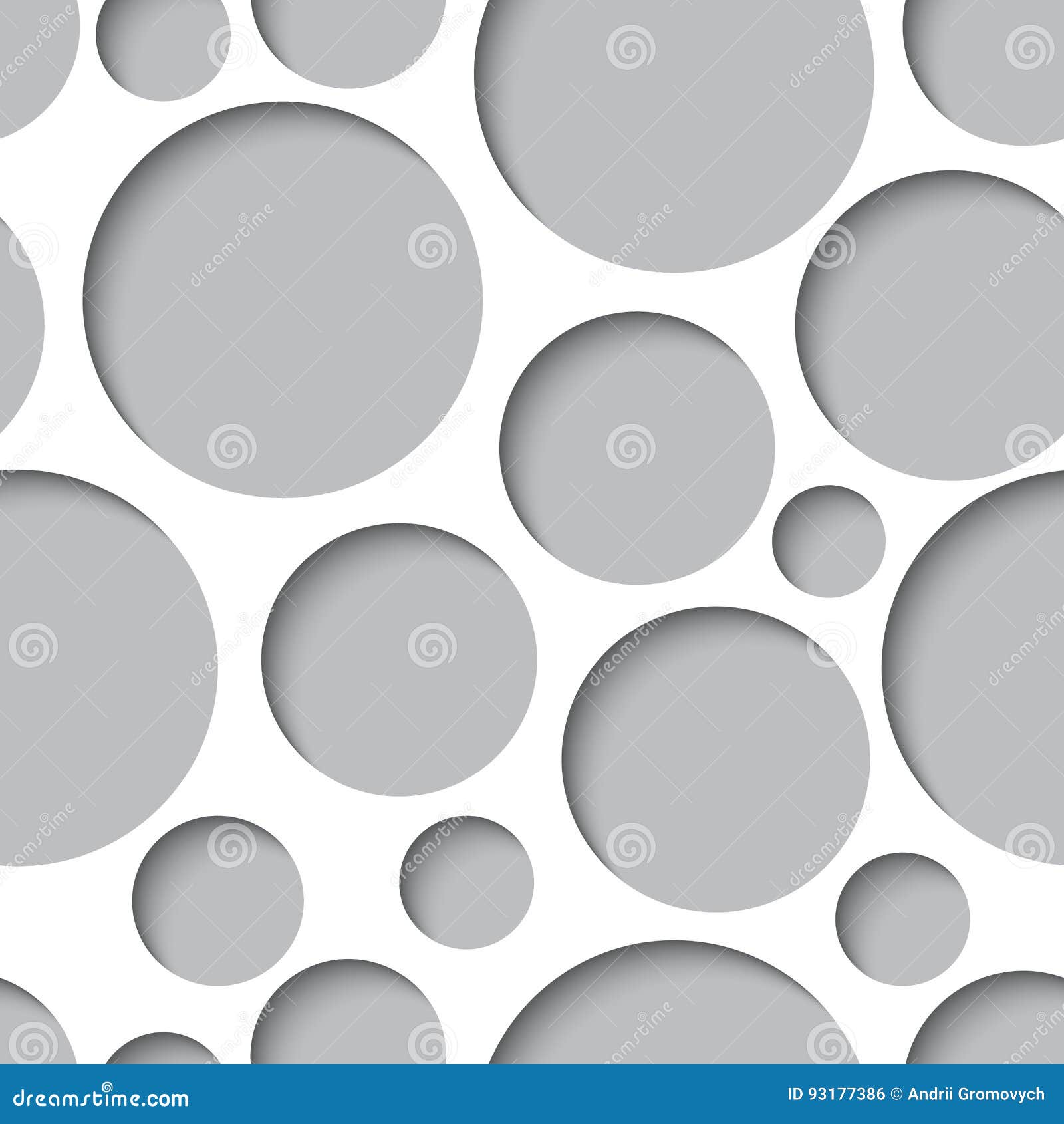 Seamless Texture - Paper Cut Circles. Stock Illustration - Illustration ...