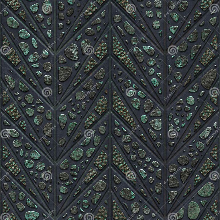 Metallic Seamless Texture with Chevron Pattern, Bronze and Copper Color ...