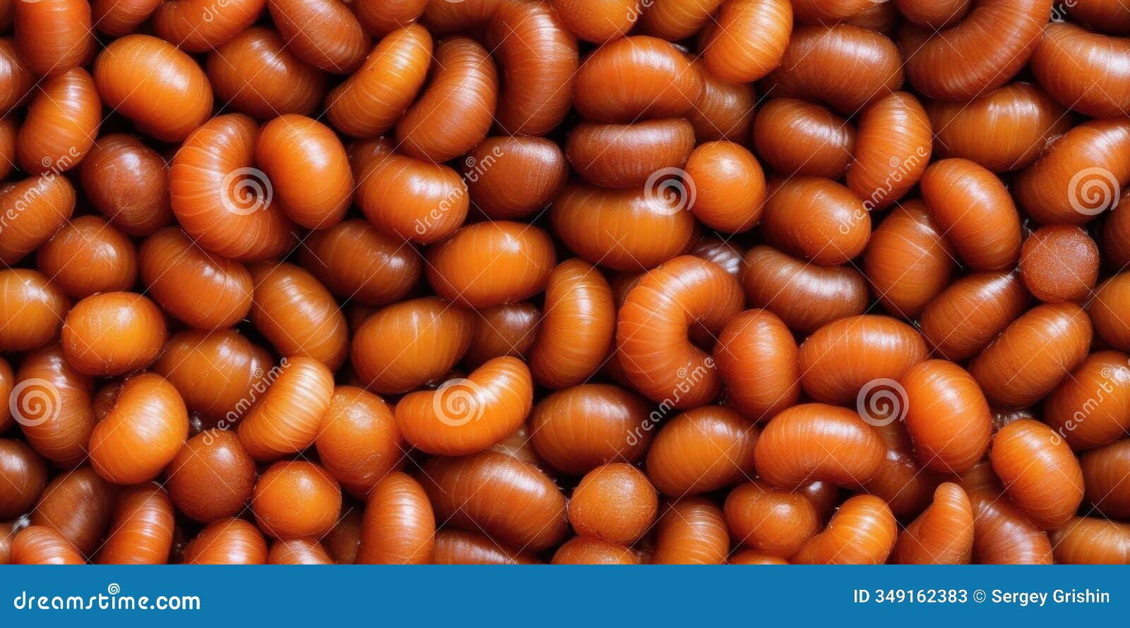 Seamless Texture Pattern and Background of Pile of Worms. Insectophobia ...