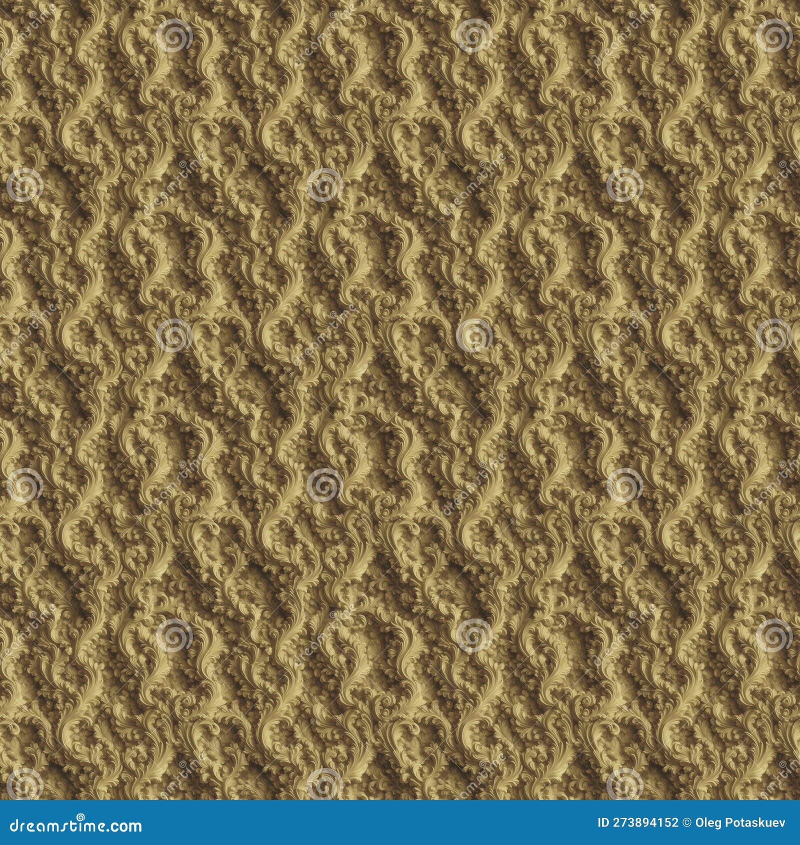 Seamless Texture Pattern in Baroque and Rococo Style Stock Illustration ...