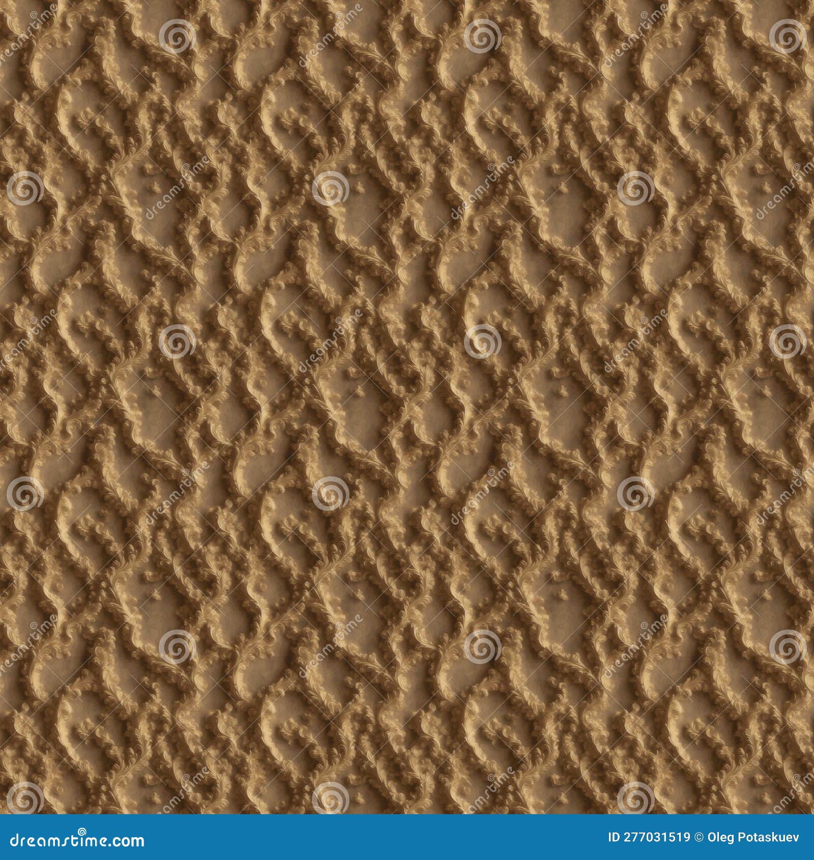 Seamless Texture Pattern in Baroque and Rococo Style Stock Illustration ...