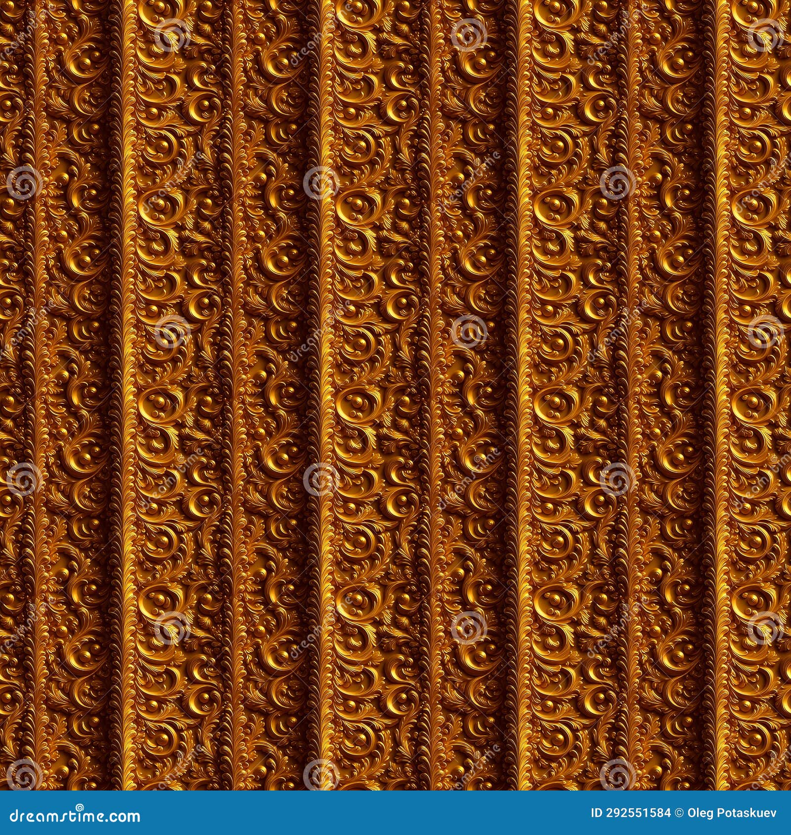 Seamless Texture Pattern in Baroque and Rococo Style Stock Photo ...