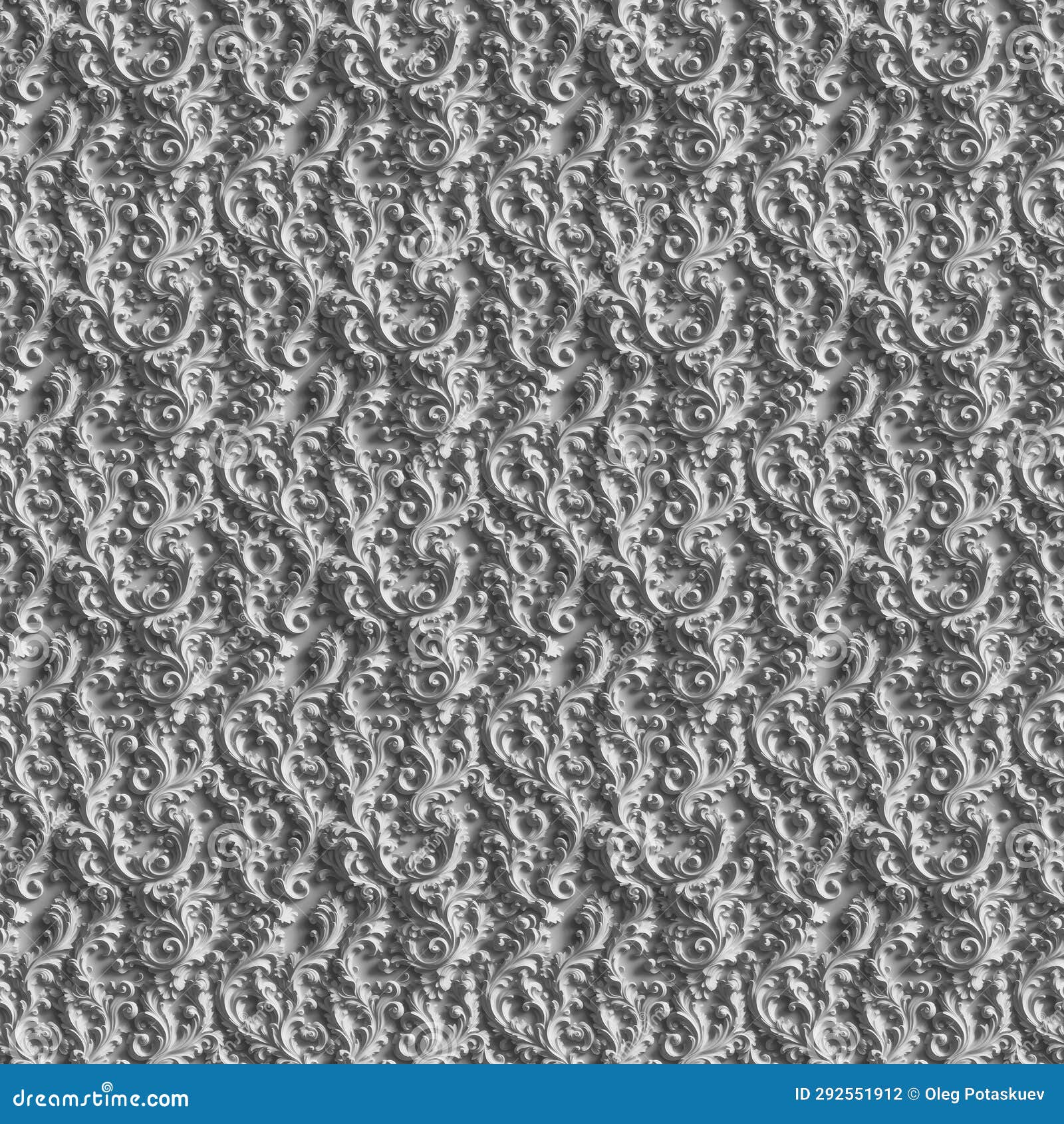 Seamless Texture Pattern in Baroque and Rococo Style Stock Photo ...