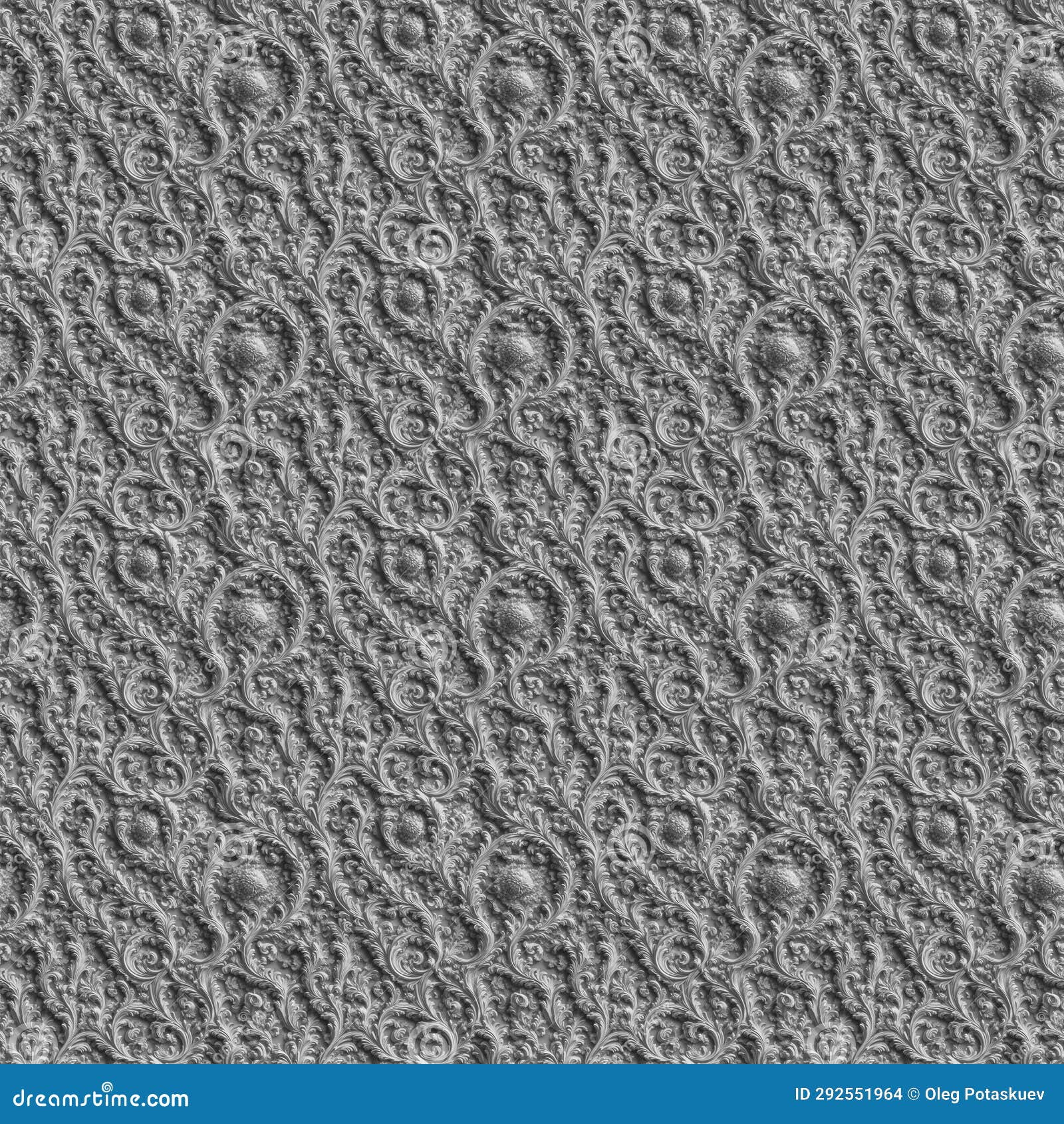 Seamless Texture Pattern in Baroque and Rococo Style Stock Photo ...