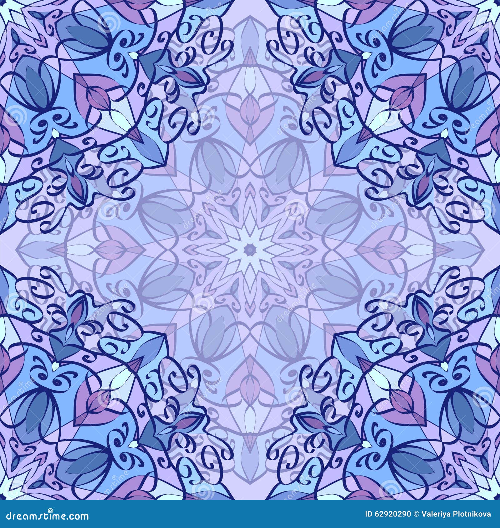 Seamless Texture with a Pattern of Mandalas Stock Vector - Illustration ...