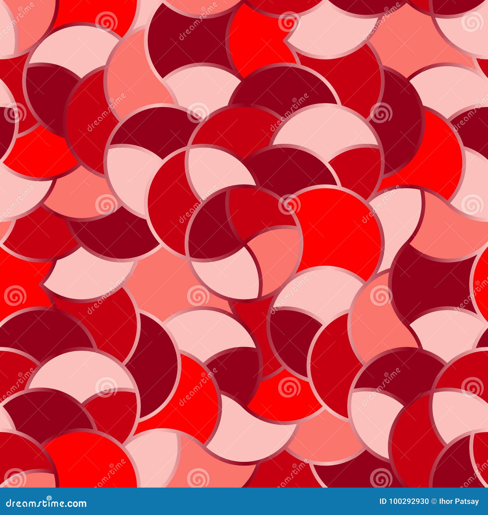 Seamless tile pattern stock vector. Illustration of rounded - 100292930