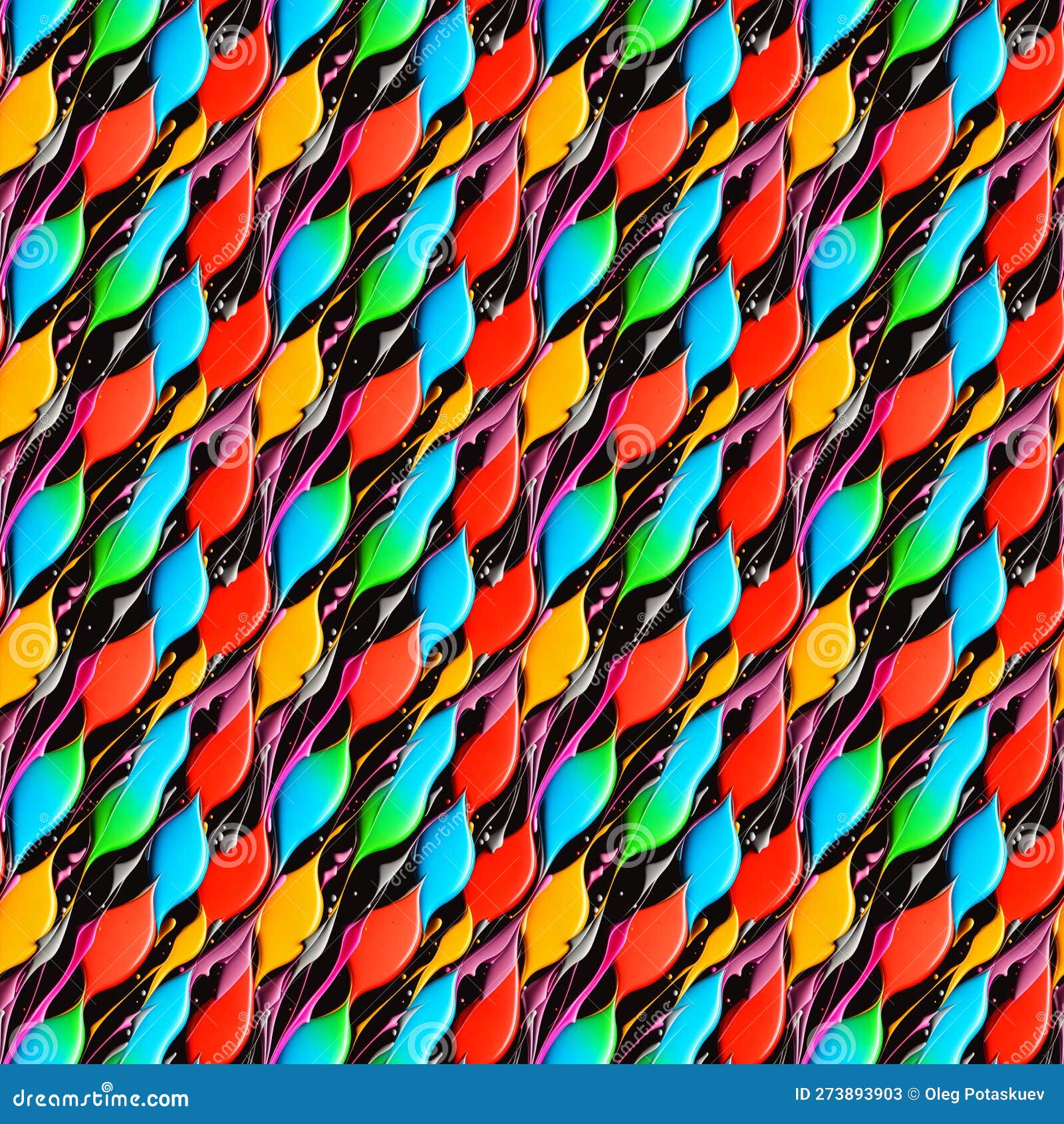 Seamless Texture Pattern Similar To Multi-colored Paints Stock ...