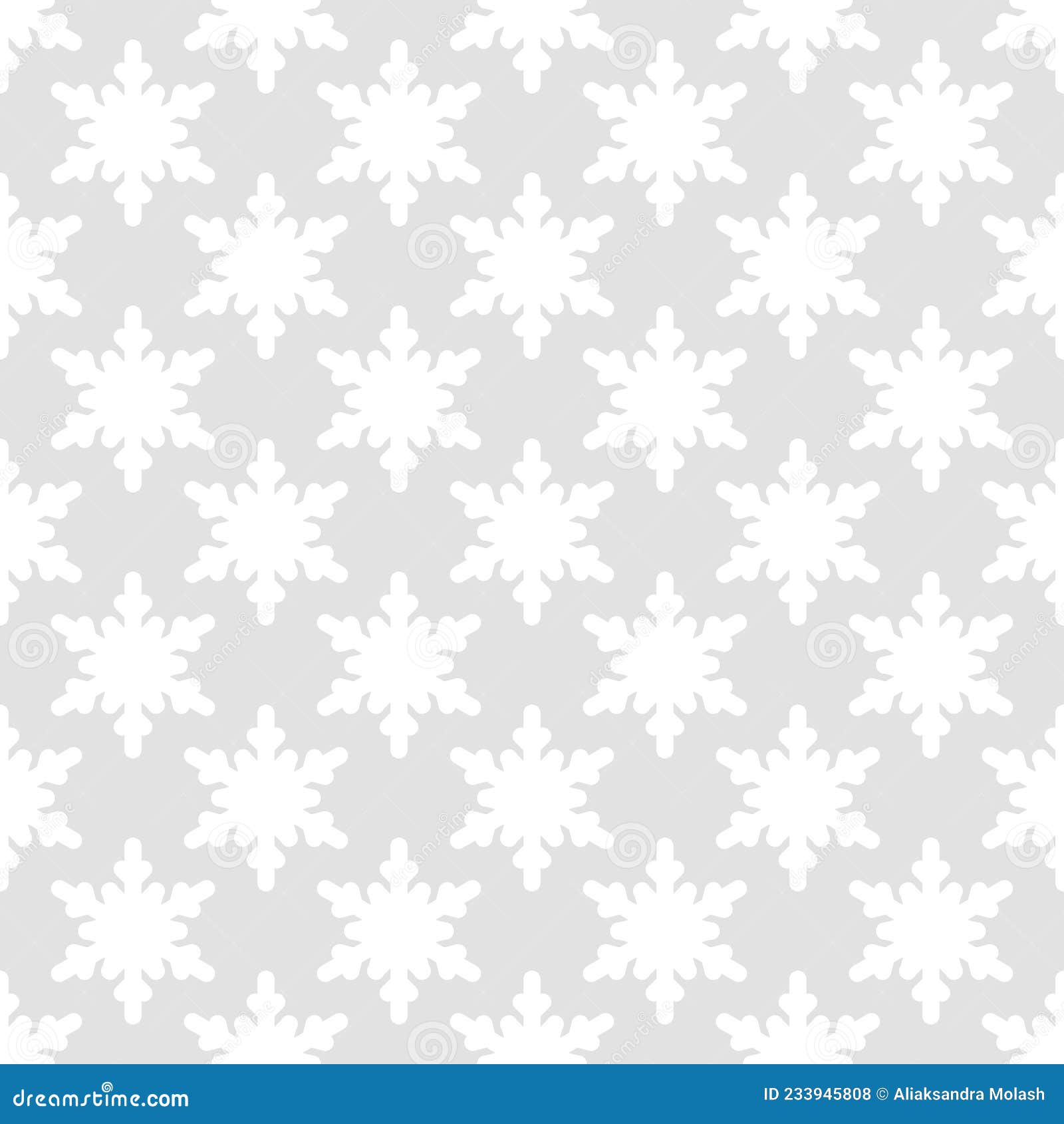 Seamless Texture Pattern with Snowflakes Gray White Stock Vector ...