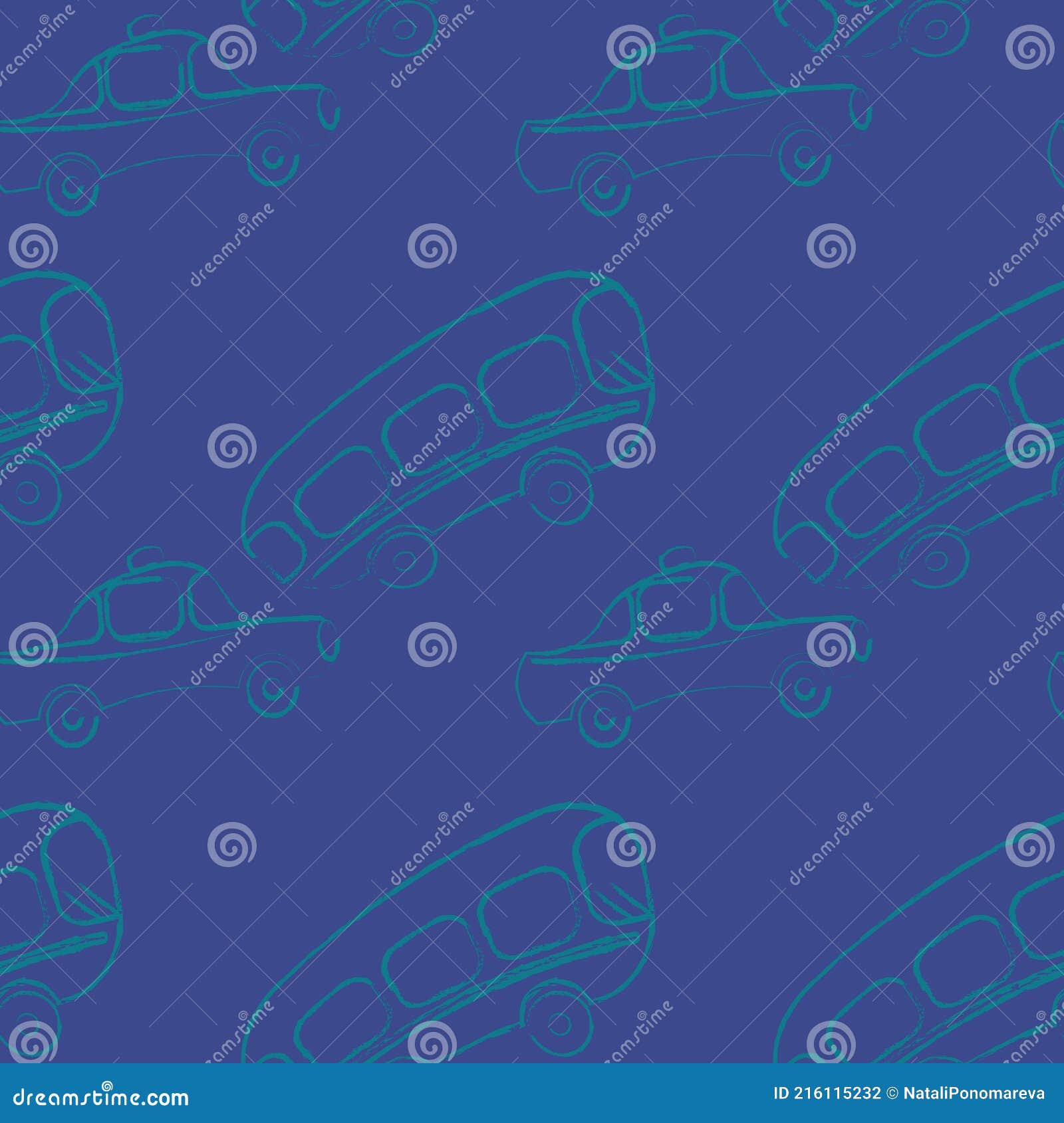 Seamless Texture, Pattern on a Square Background - Transport - Bus and ...
