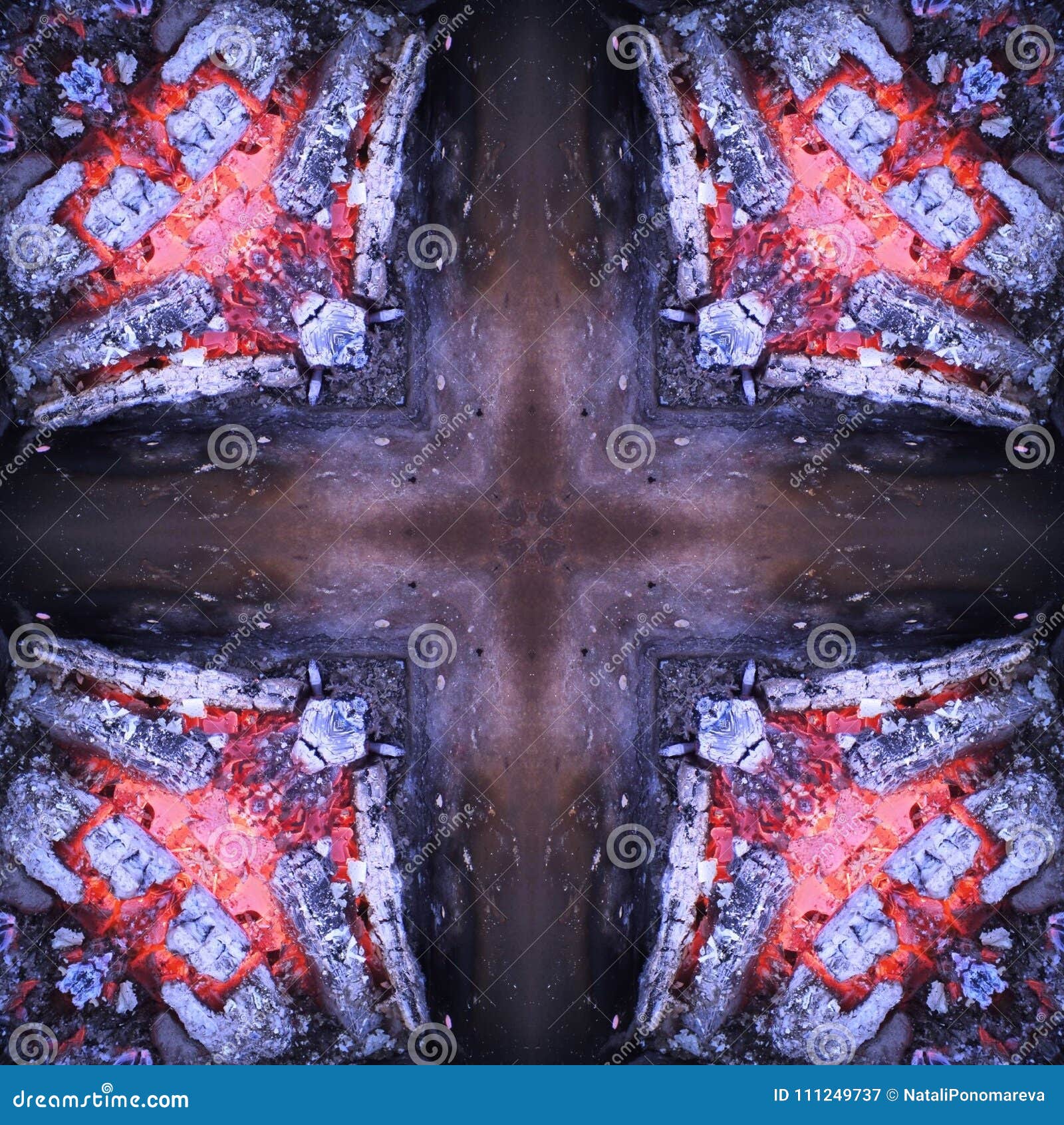 Burn with a blue flame stock image. Image of coals, patchwork - 111249737