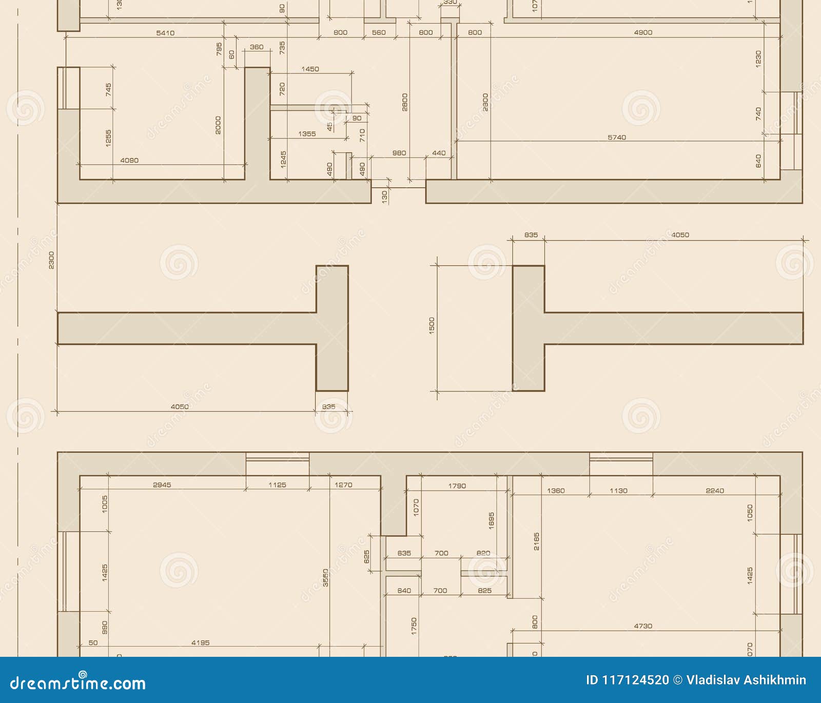Seamless Texture in Plan View Stock Vector - Illustration of draft ...