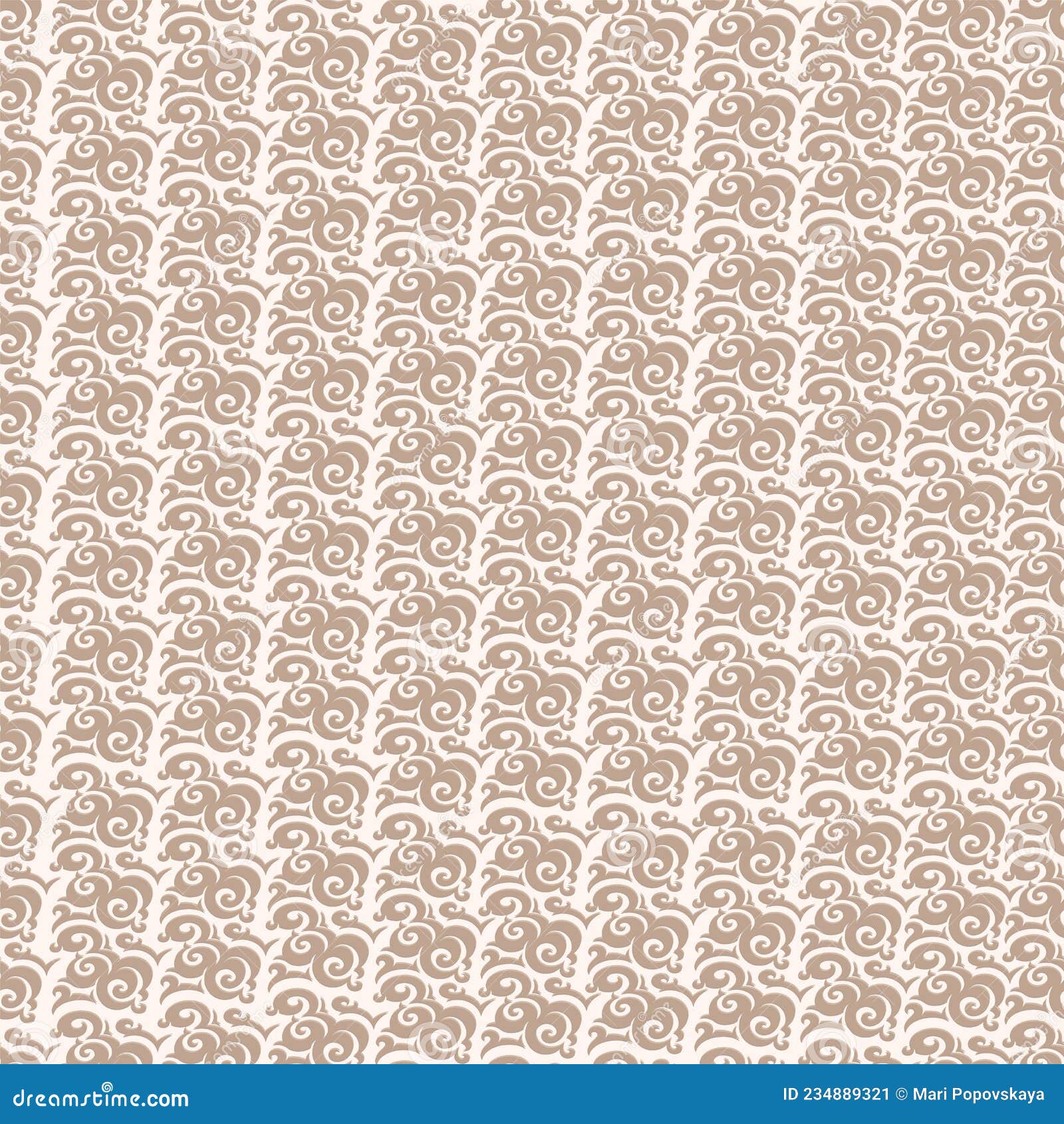 Seamless Texture of Printed Beige Velvet. Stock Vector - Illustration ...