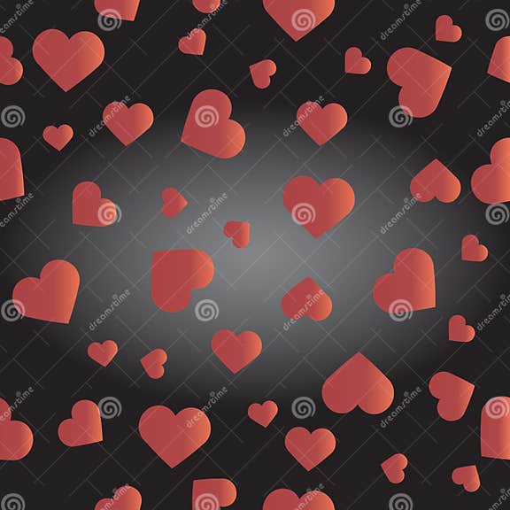 Seamless Texture from Red Hearts Stock Vector - Illustration of ...
