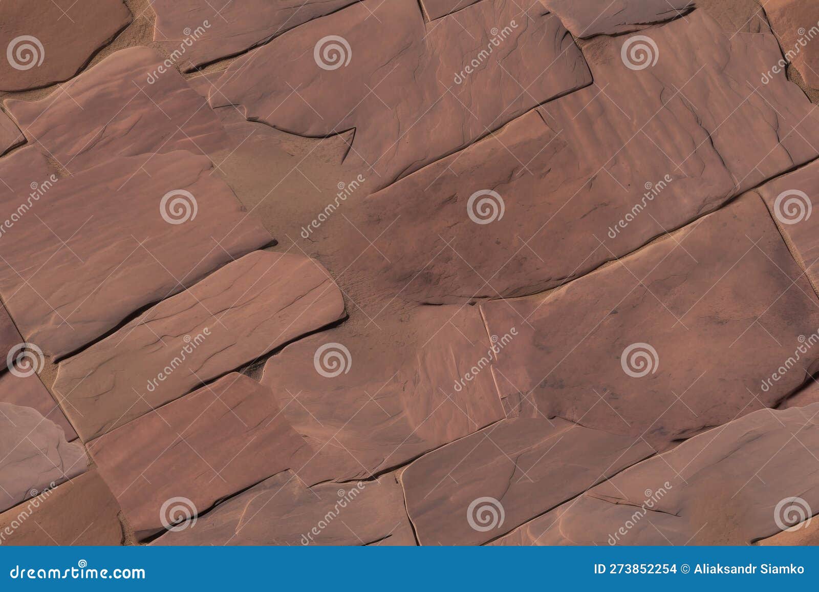 Seamless Texture of Red Sandstone Pavement Stock Illustration ...