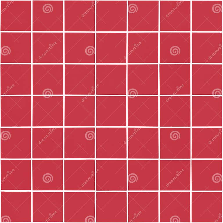 Seamless Texture of Red Square Ceramic Tiles with White Grout in the ...