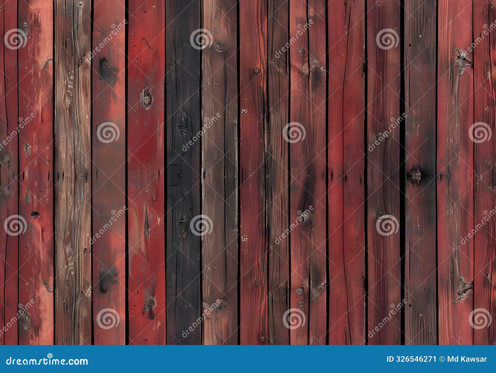 Rustic Red Wood Slat Seamless Texture Stock Illustration - Illustration ...