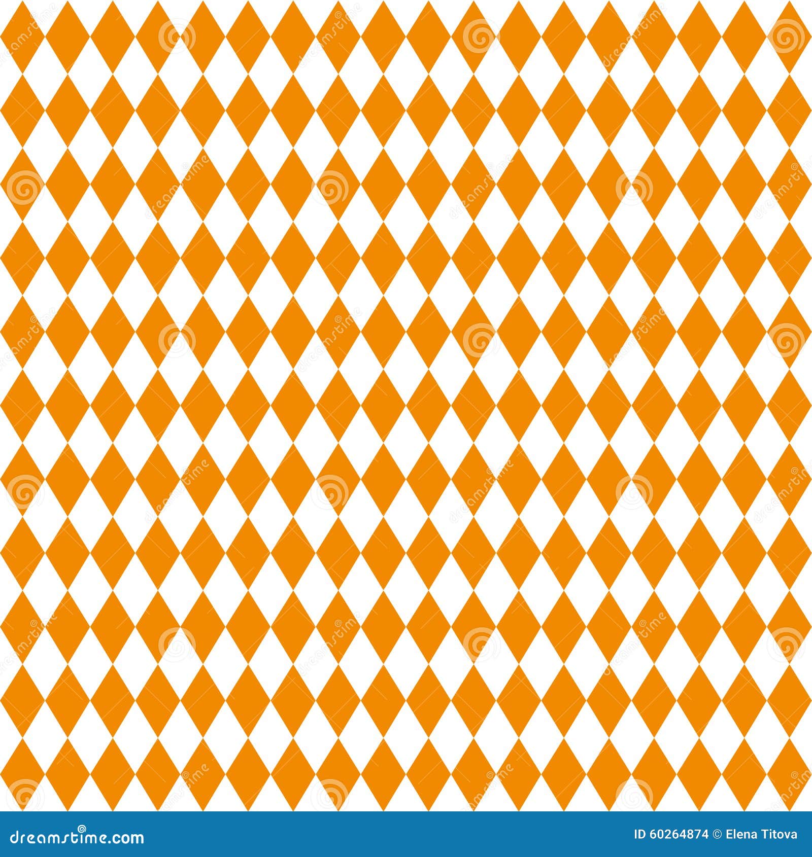 Seamless Texture of Rhombuses. White and Orange Colors Stock Vector ...