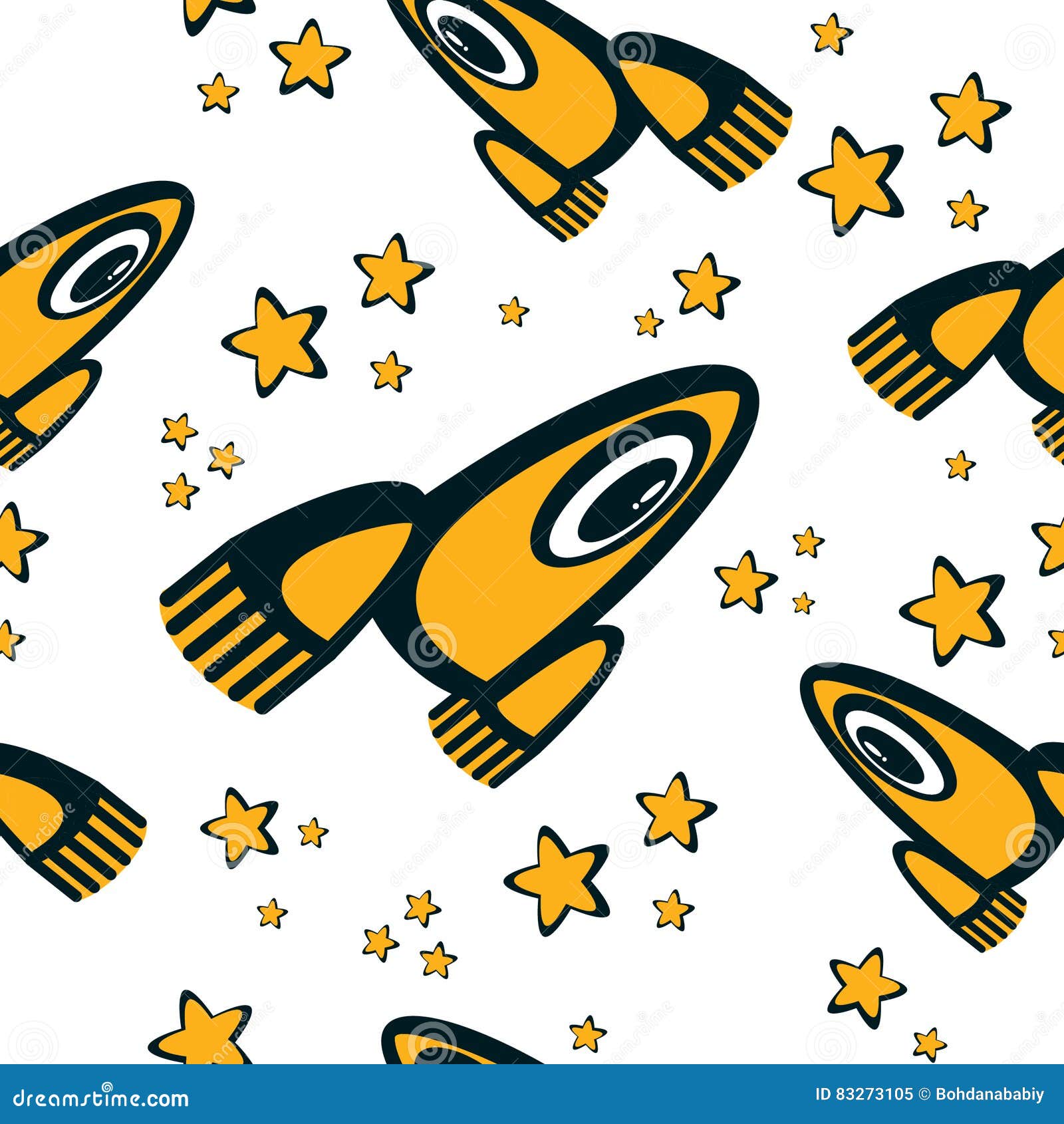 Seamless texture rocket stock vector. Illustration of seamless - 83273105
