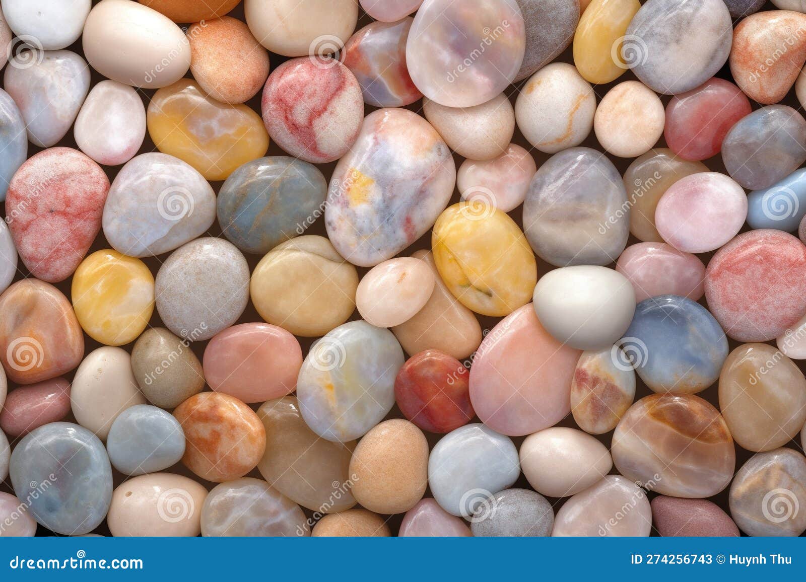 Seamless Texture of Rounded Multi-colored Marble Stones for Design, AI ...