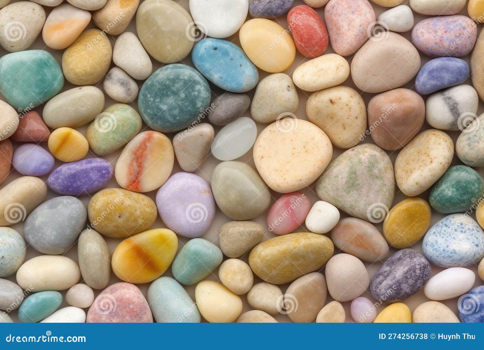 Seamless Texture of Rounded Multi-colored Marble Stones for Design, AI ...