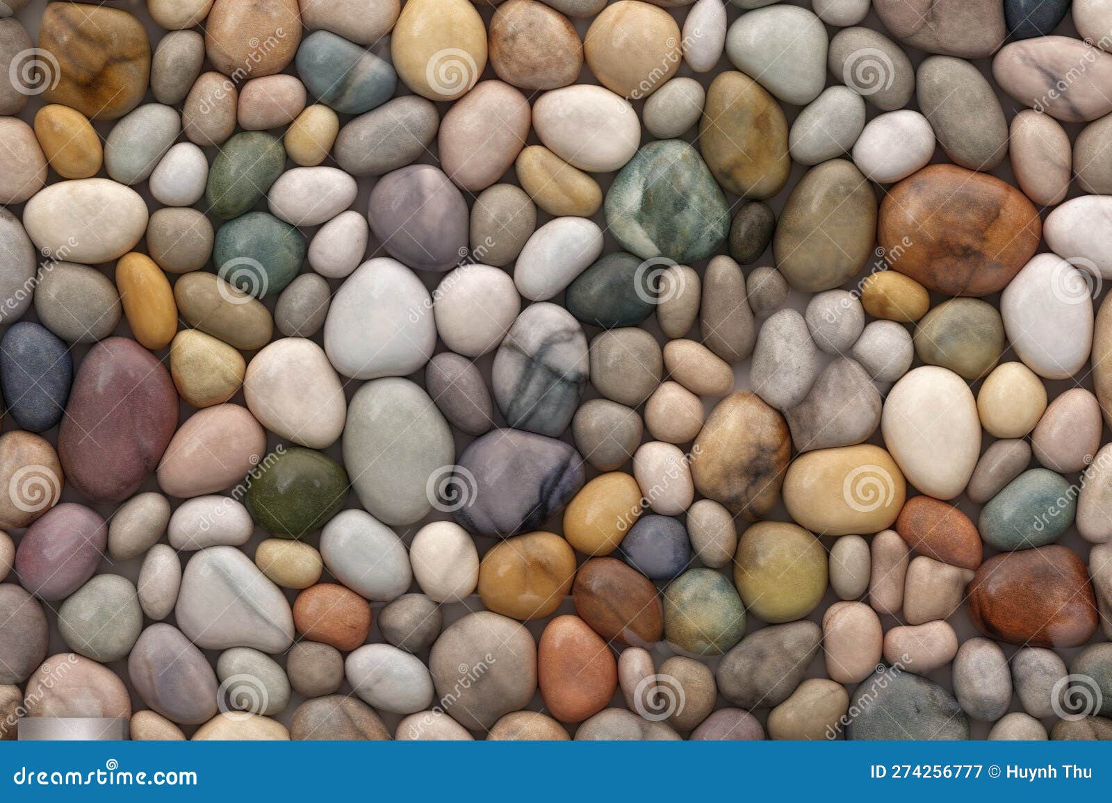 Seamless Texture of Rounded Multi-colored Marble Stones for Design, AI ...