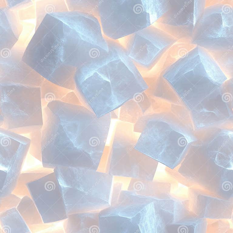 Seamless Texture of Salt Crystal Formations, White and Translucent ...