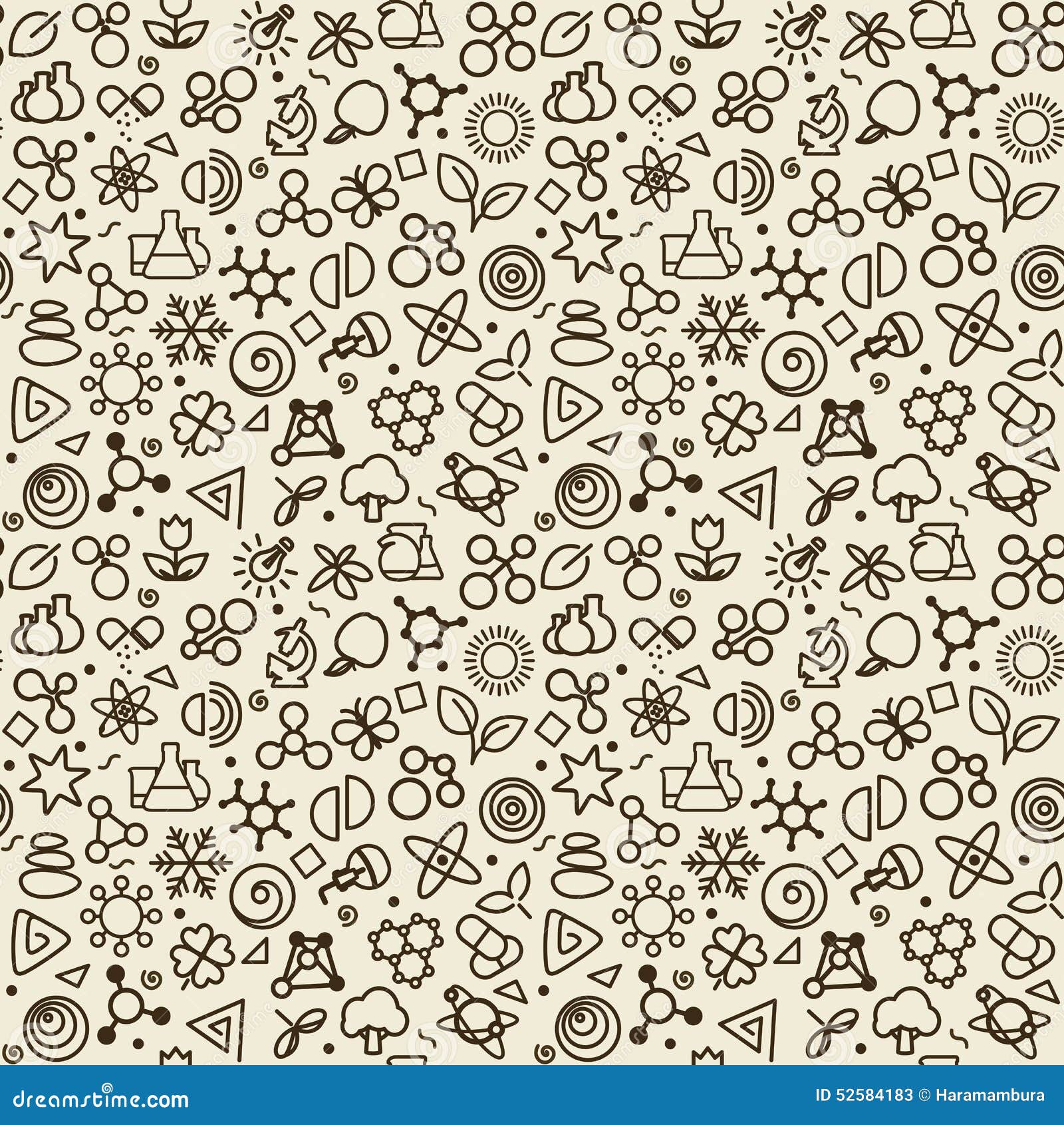 Seamless texture - science stock vector. Illustration of repeat - 52584183