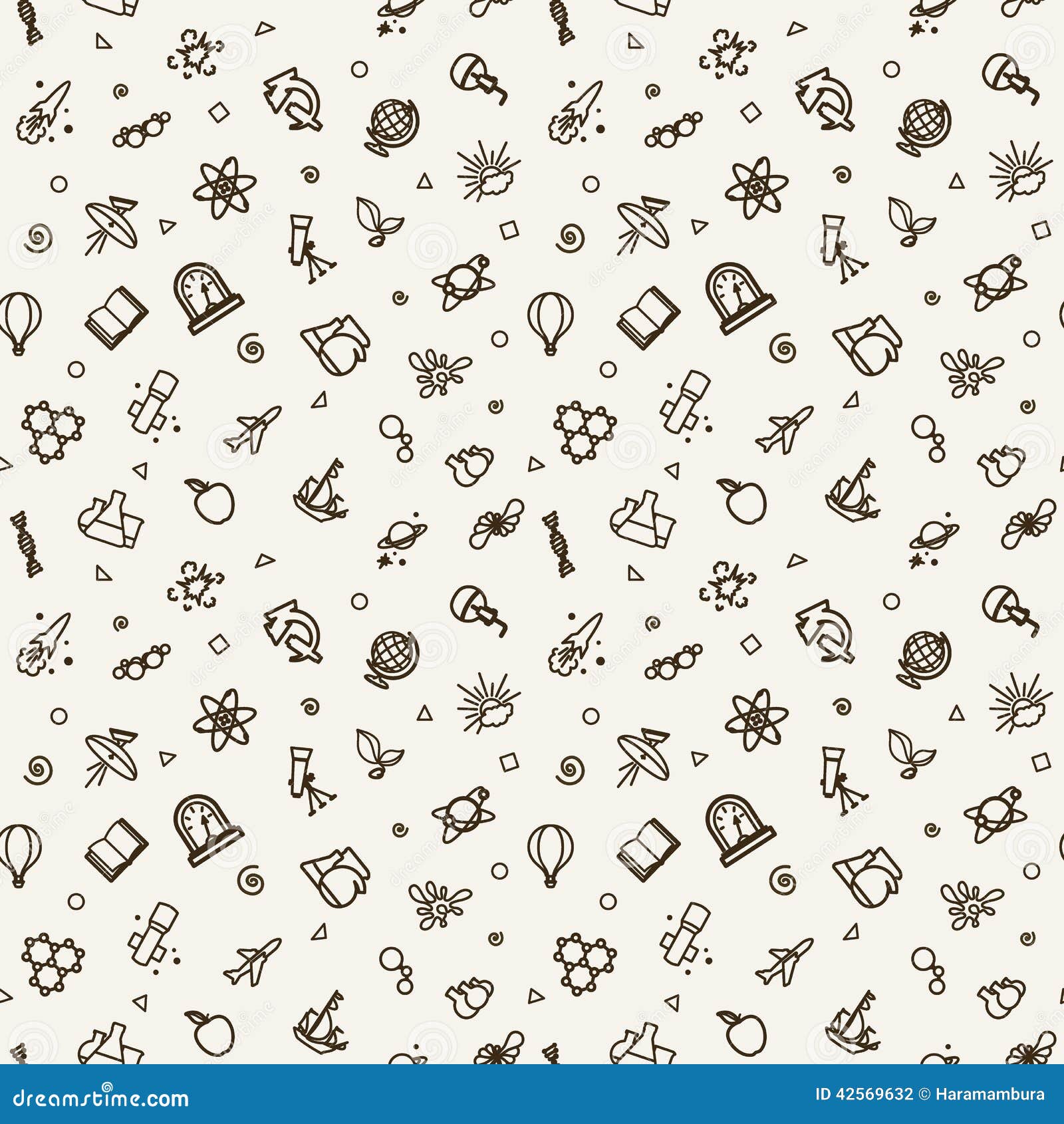 Seamless texture - science stock vector. Illustration of element - 42569632