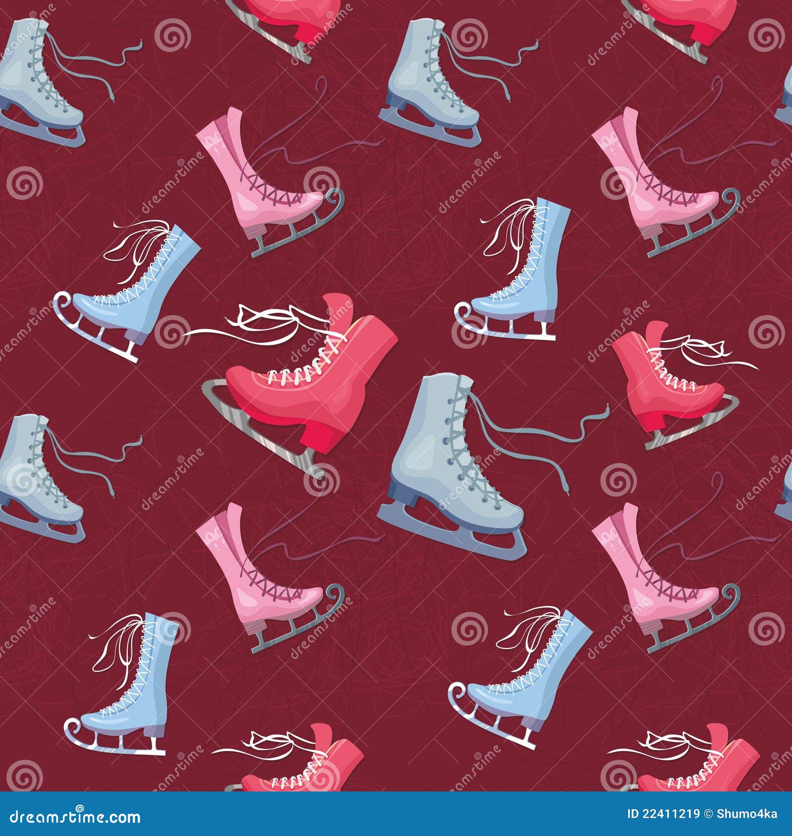Seamless Texture - Skates for Figure Skating. Stock Vector ...