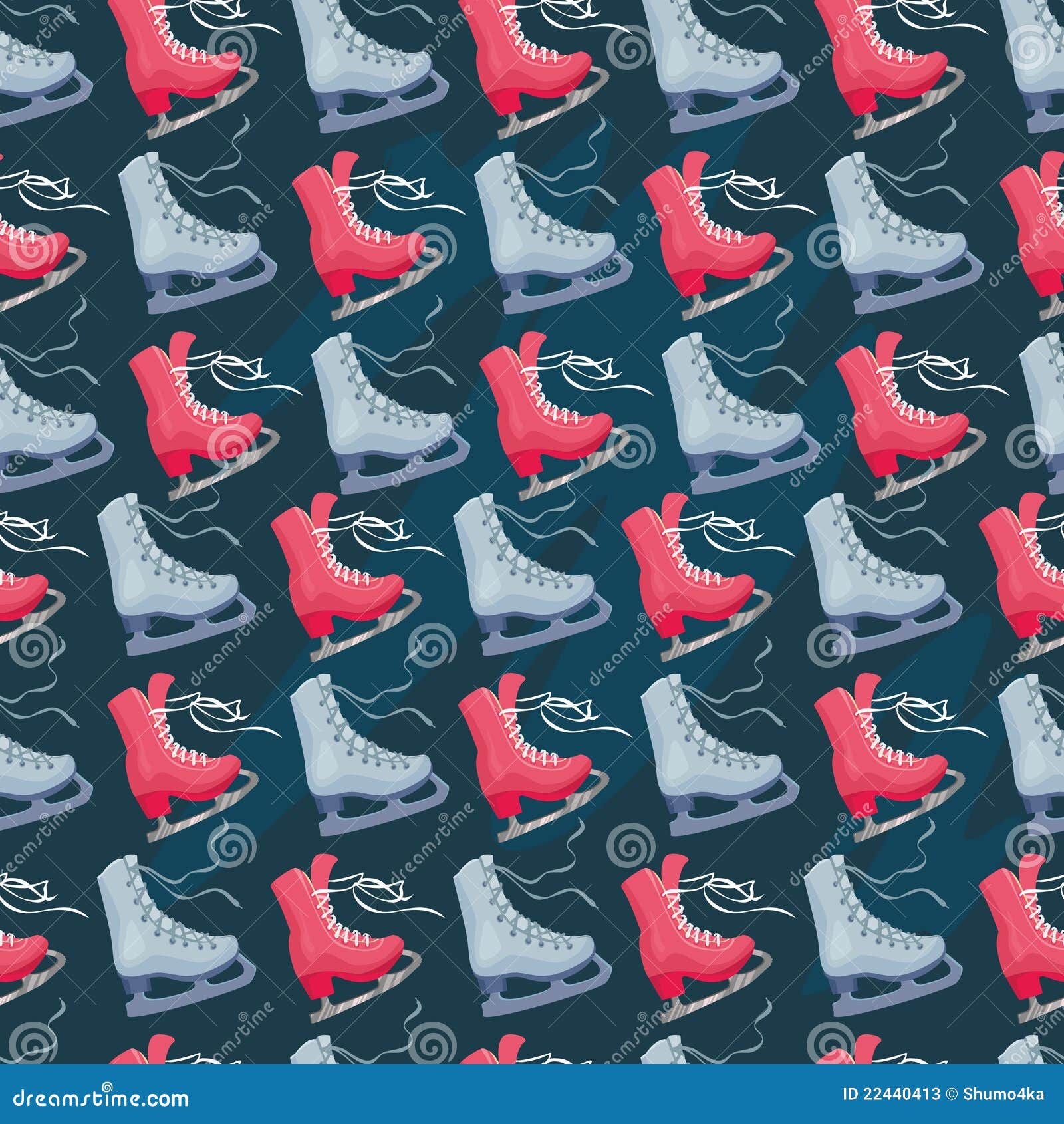 Seamless Texture with Skates for Figure Skating Stock Vector ...