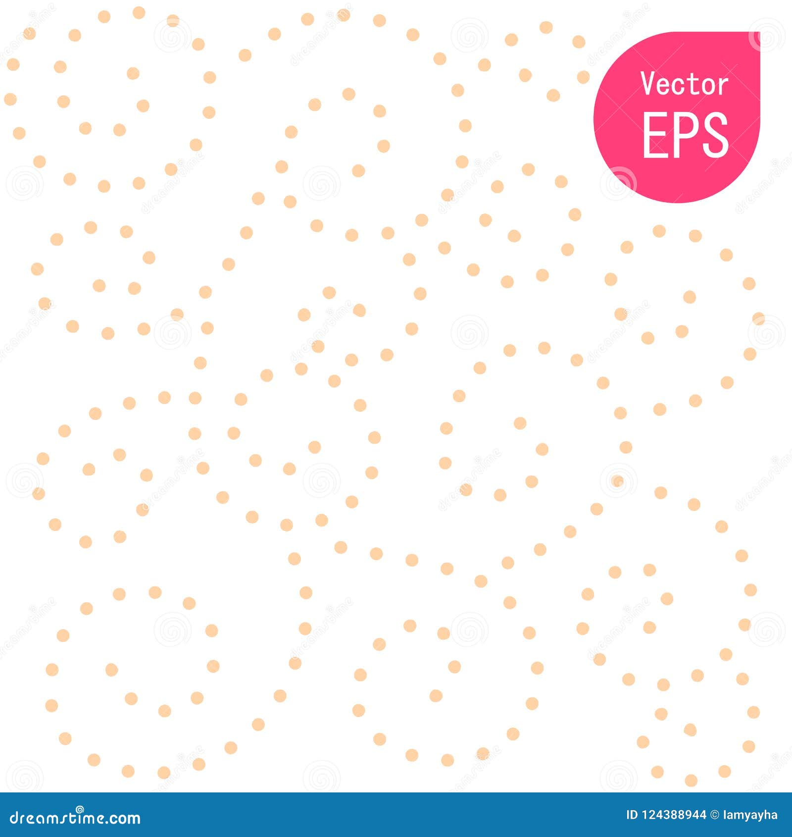 Seamless Texture with Small Orange Dot. Hand Drawn Graphic Print Stock ...