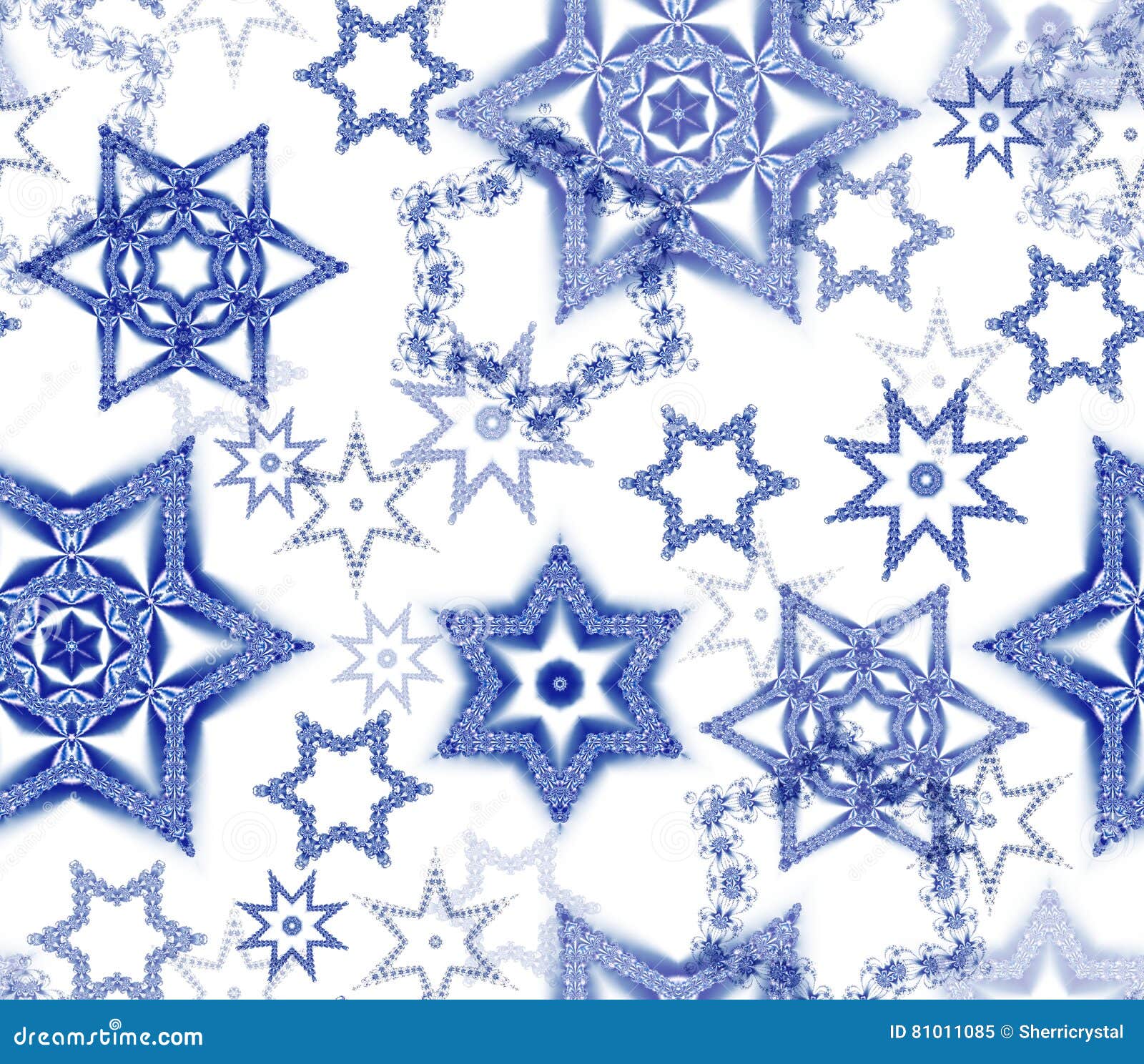 Seamless Texture with Snowflake Fractal Ornaments in Dark Blue and ... Seamless Texture with Snowflake Fractal Ornaments in Dark Blue and ...