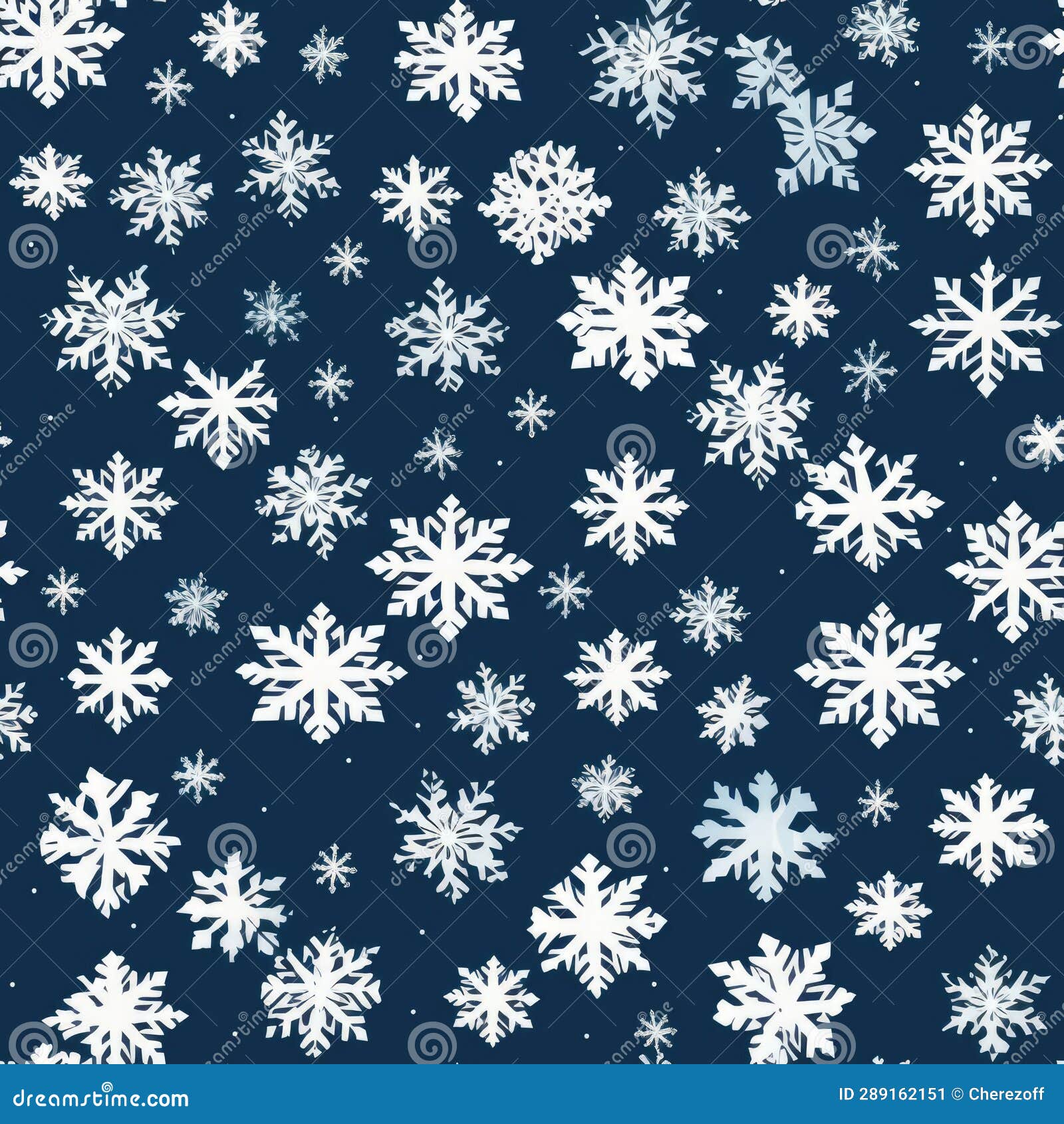 Seamless Texture of Snowflakes Stock Illustration - Illustration of ...