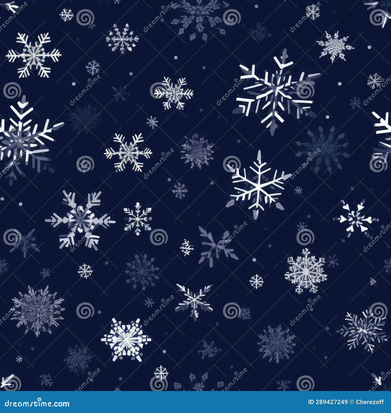 Seamless Texture of Snowflakes Stock Illustration - Illustration of ...