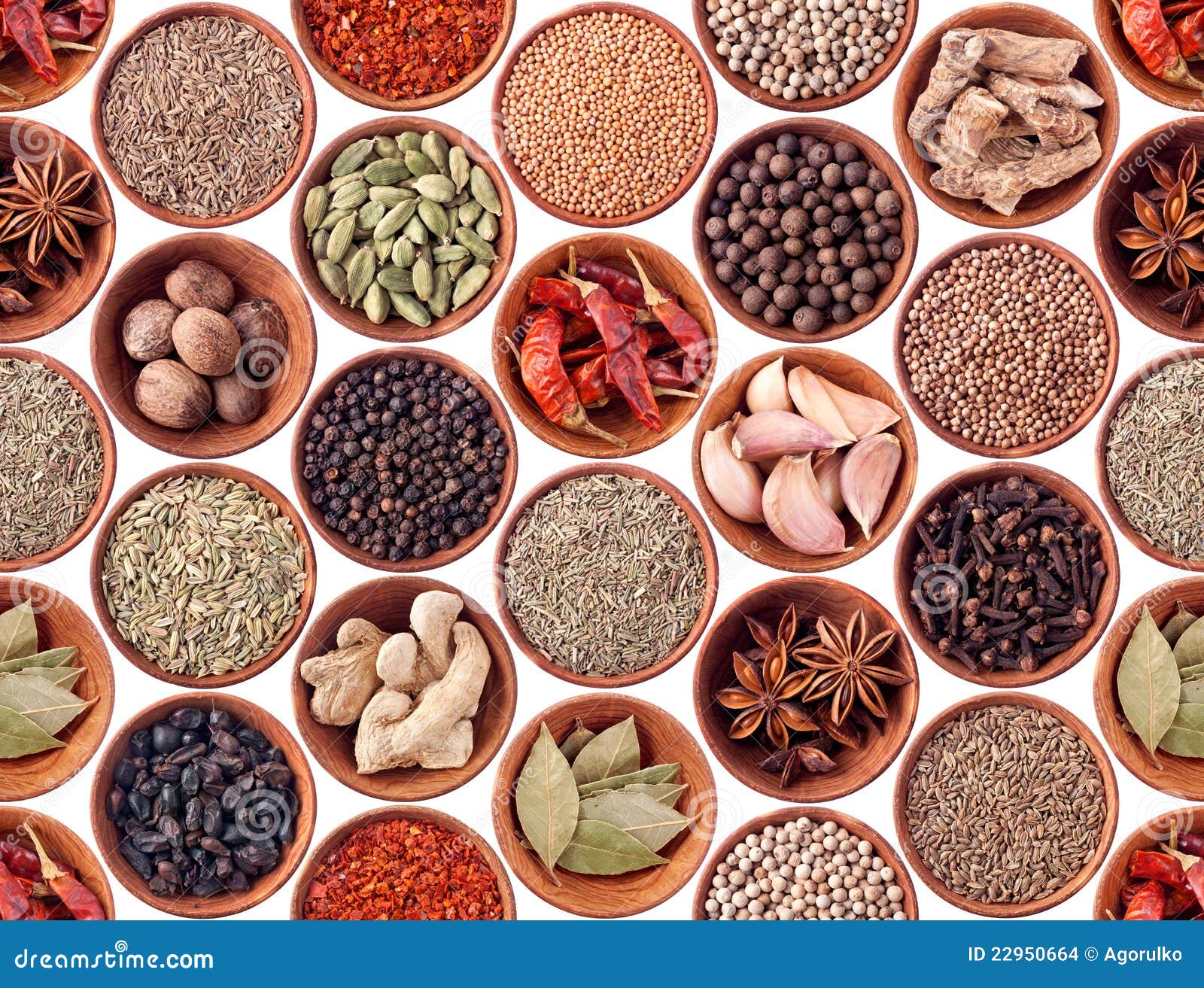 Seamless Texture of Spices on White Stock Photo - Image of cloves ...