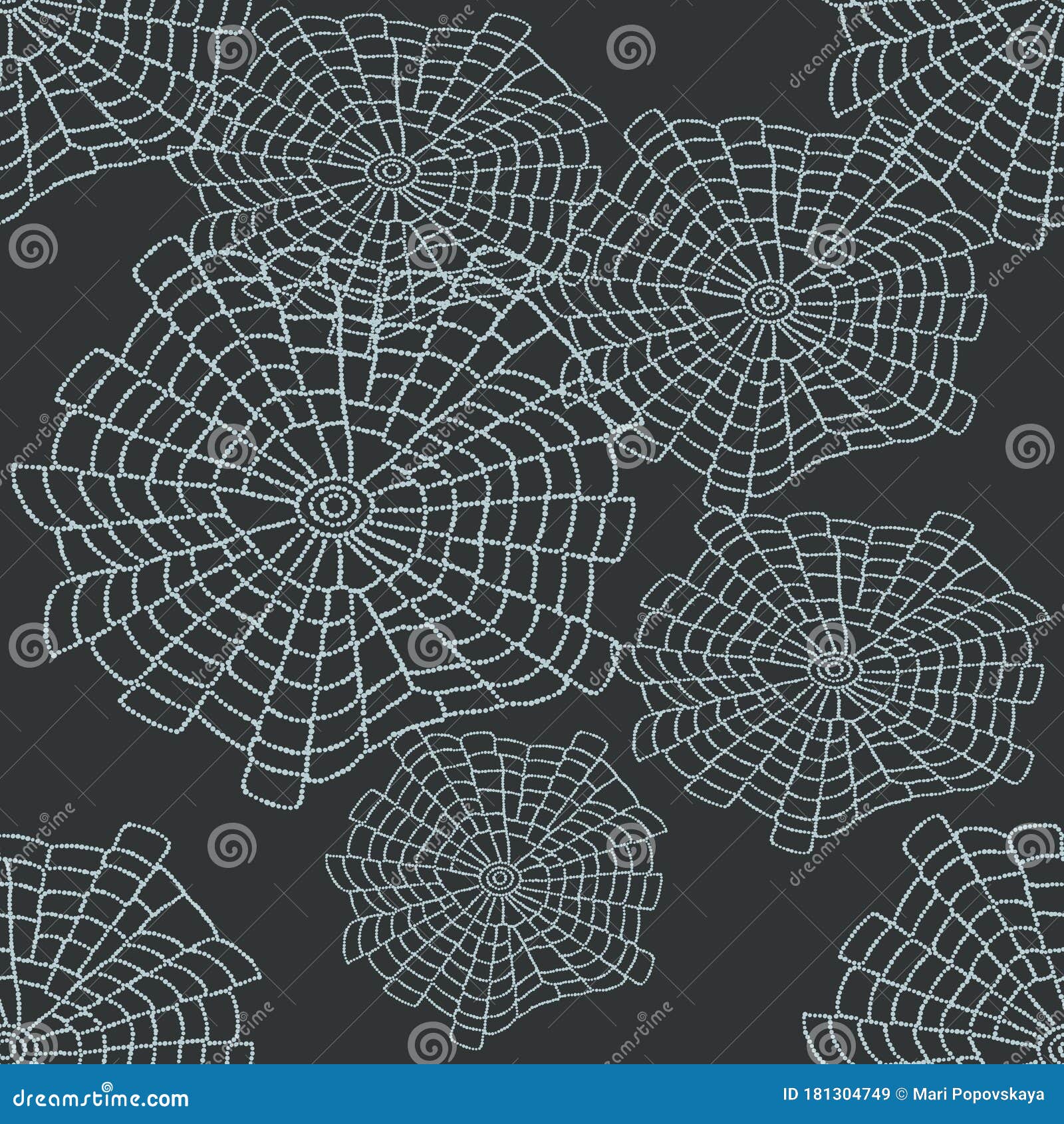Seamless Texture with a Spider Web Stock Vector - Illustration of ...