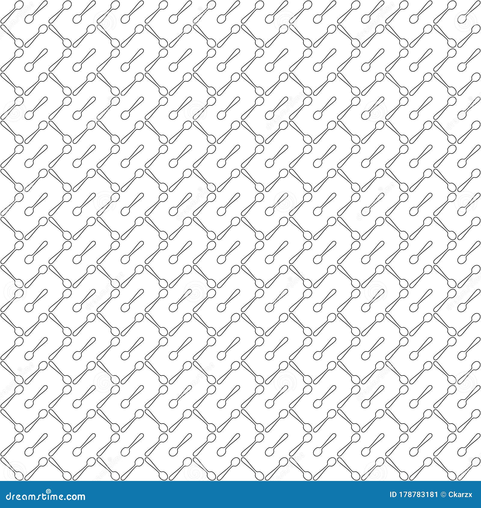 Seamless texture spoon stock vector. Illustration of abstract - 178783181