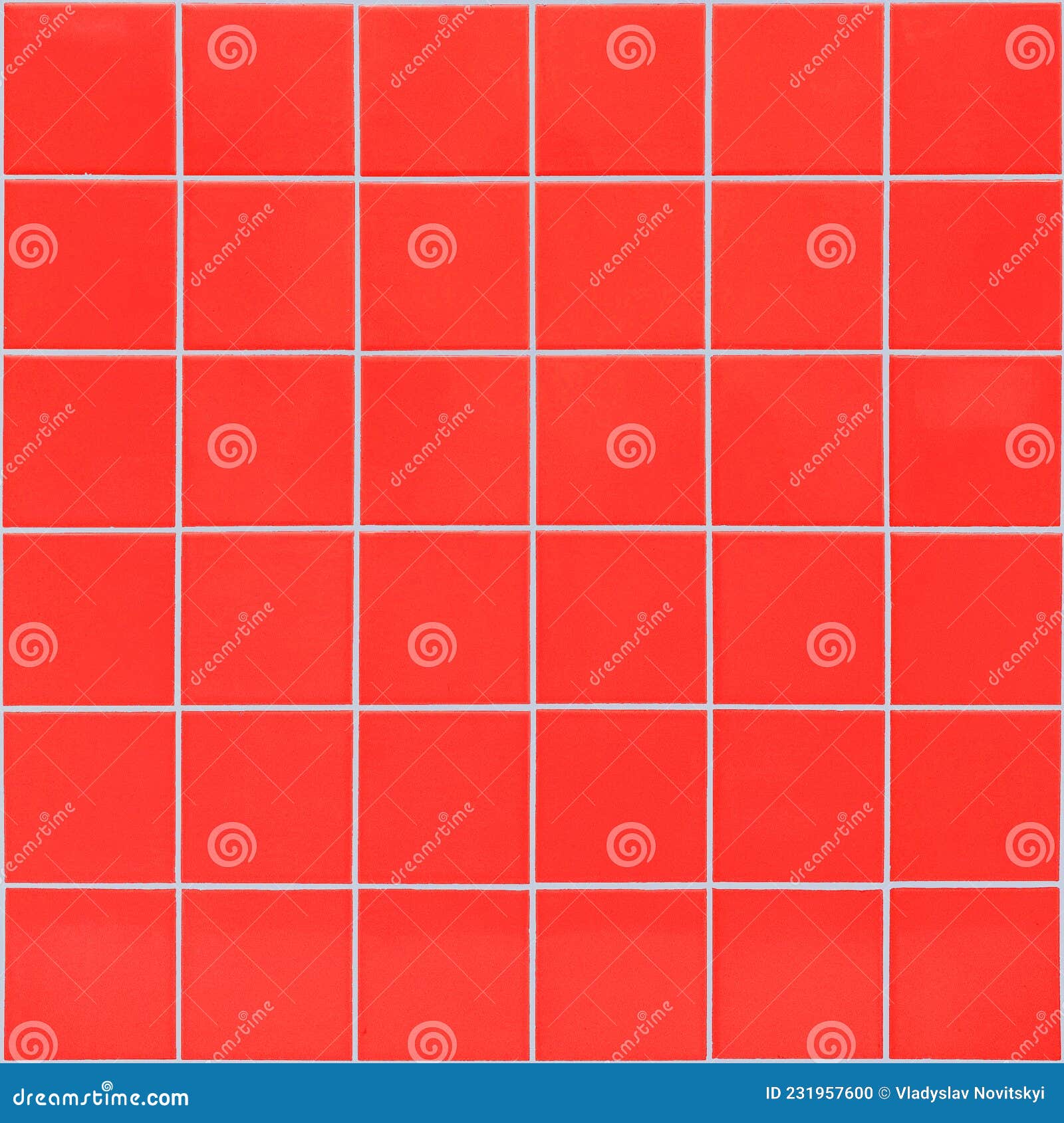 Seamless Texture of Square Ceramic Tiles in Red Color Stock Photo ...