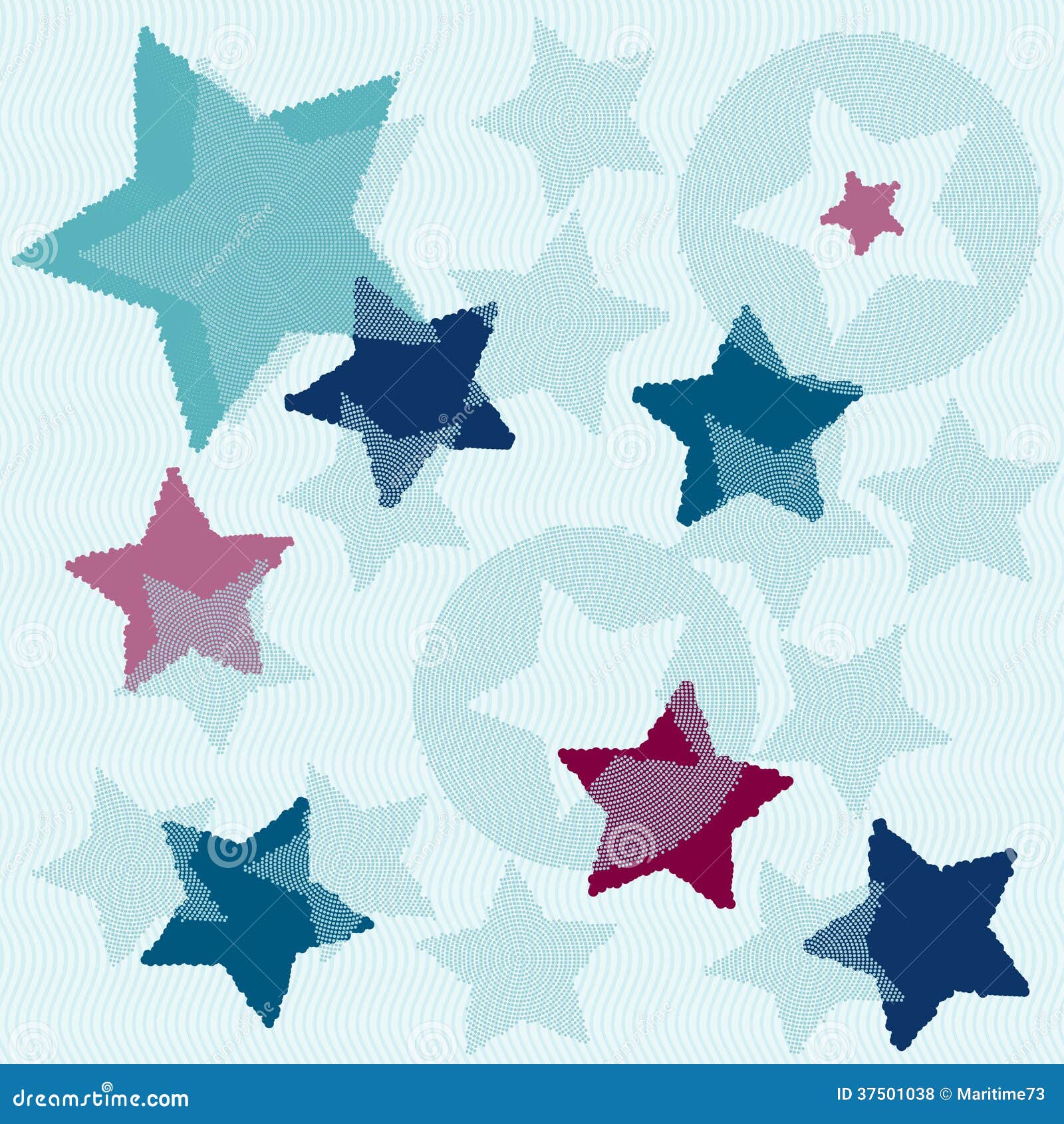 Seamless Texture with Stars Stock Illustration - Illustration of ...
