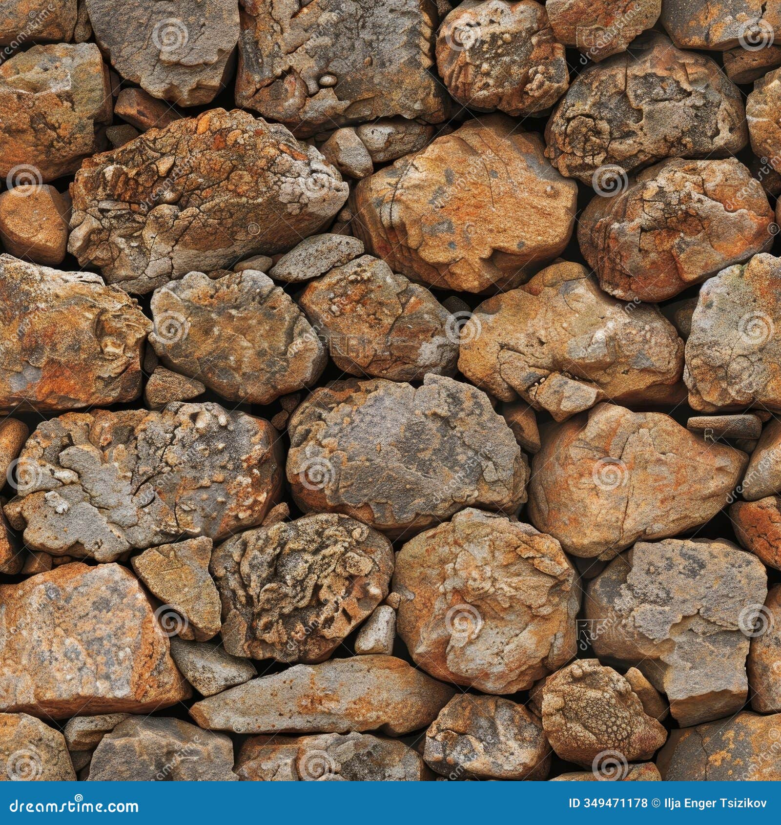 Seamless Texture, Stone Wall Background, Rough Granite Surface, Pattern ...