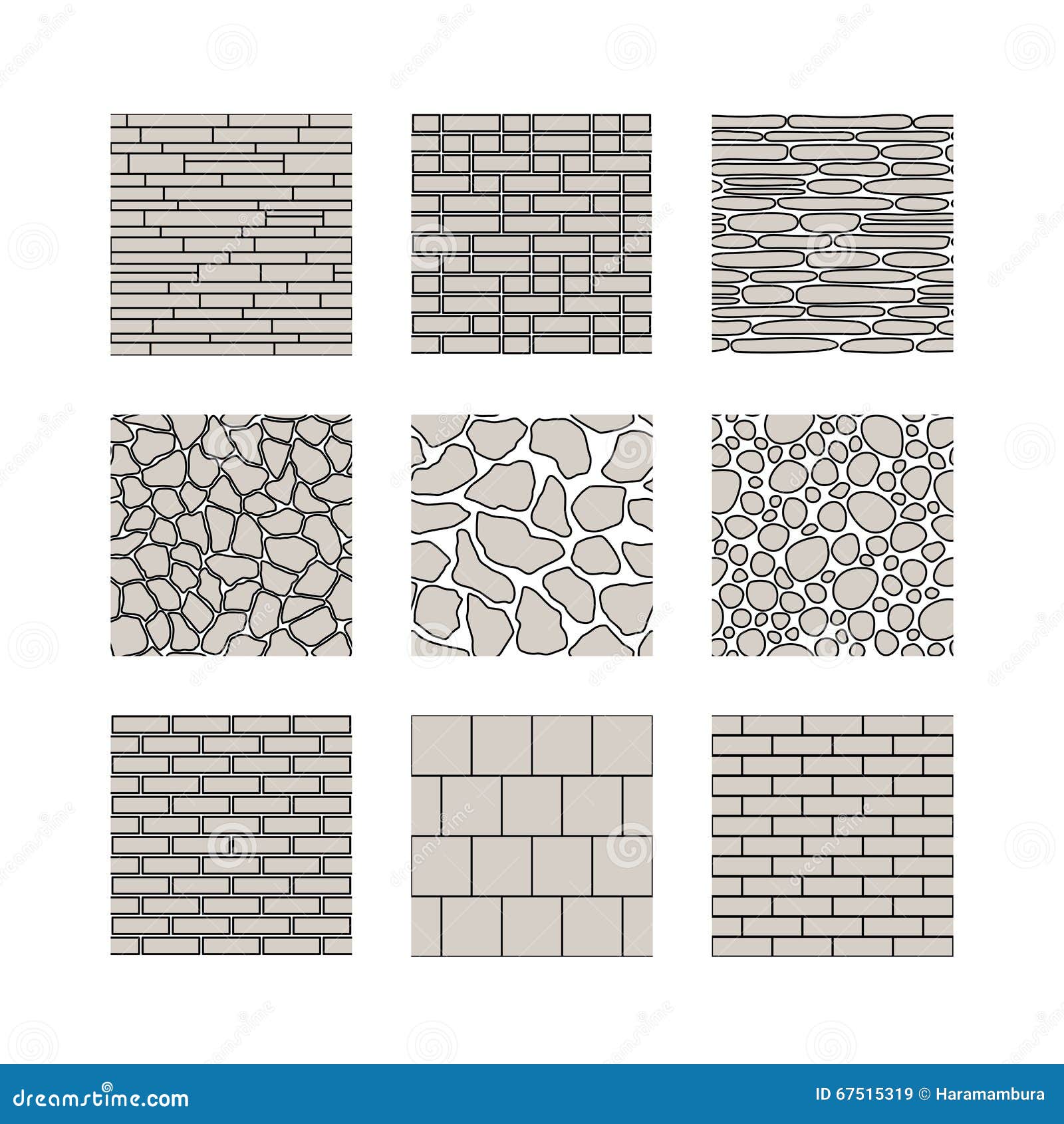 Seamless Texture - Stone Wall Stock Vector - Illustration of friendly ...