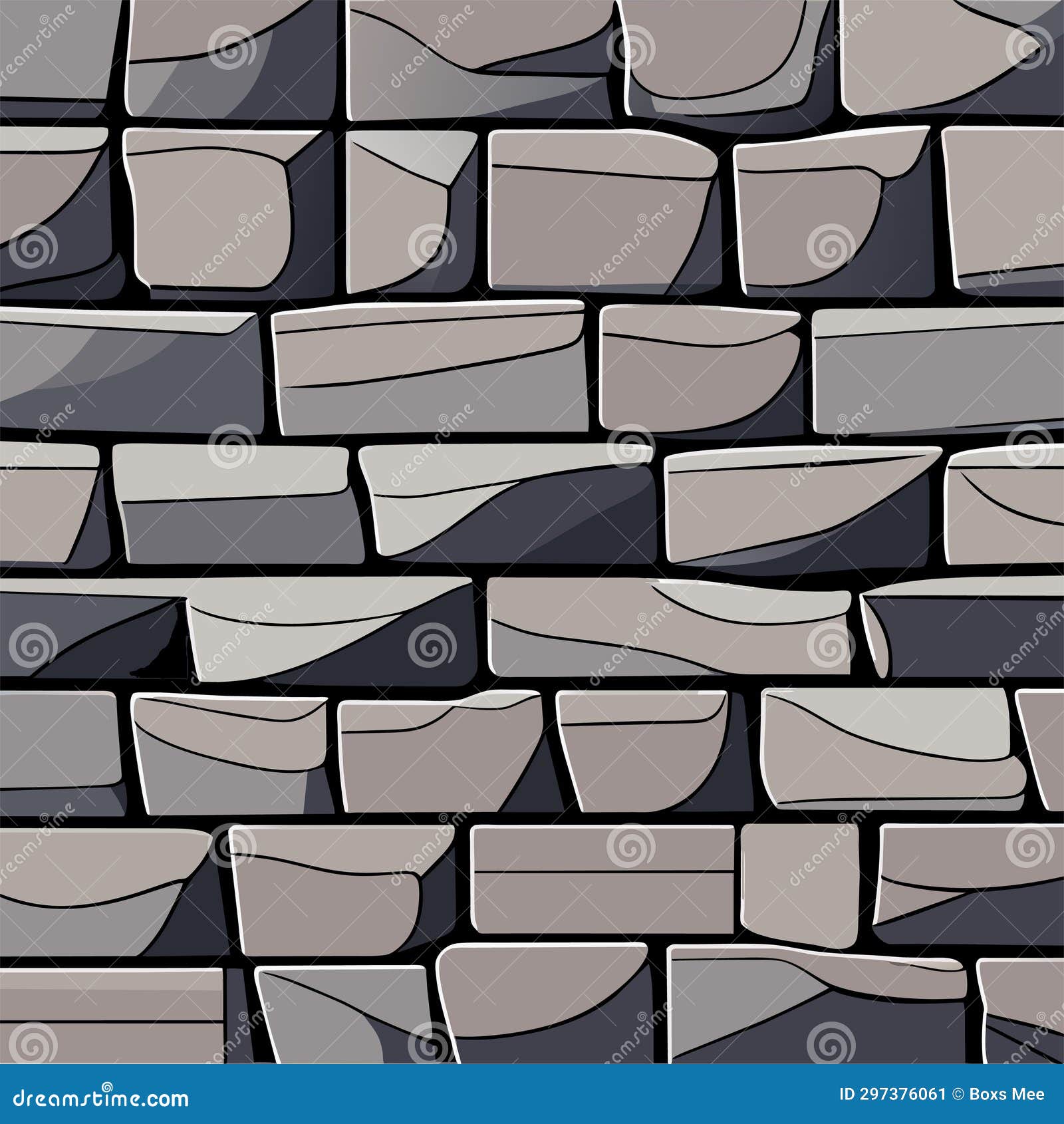 Seamless Texture of Stone Wall. Vector Illustration in a Flat Style ...