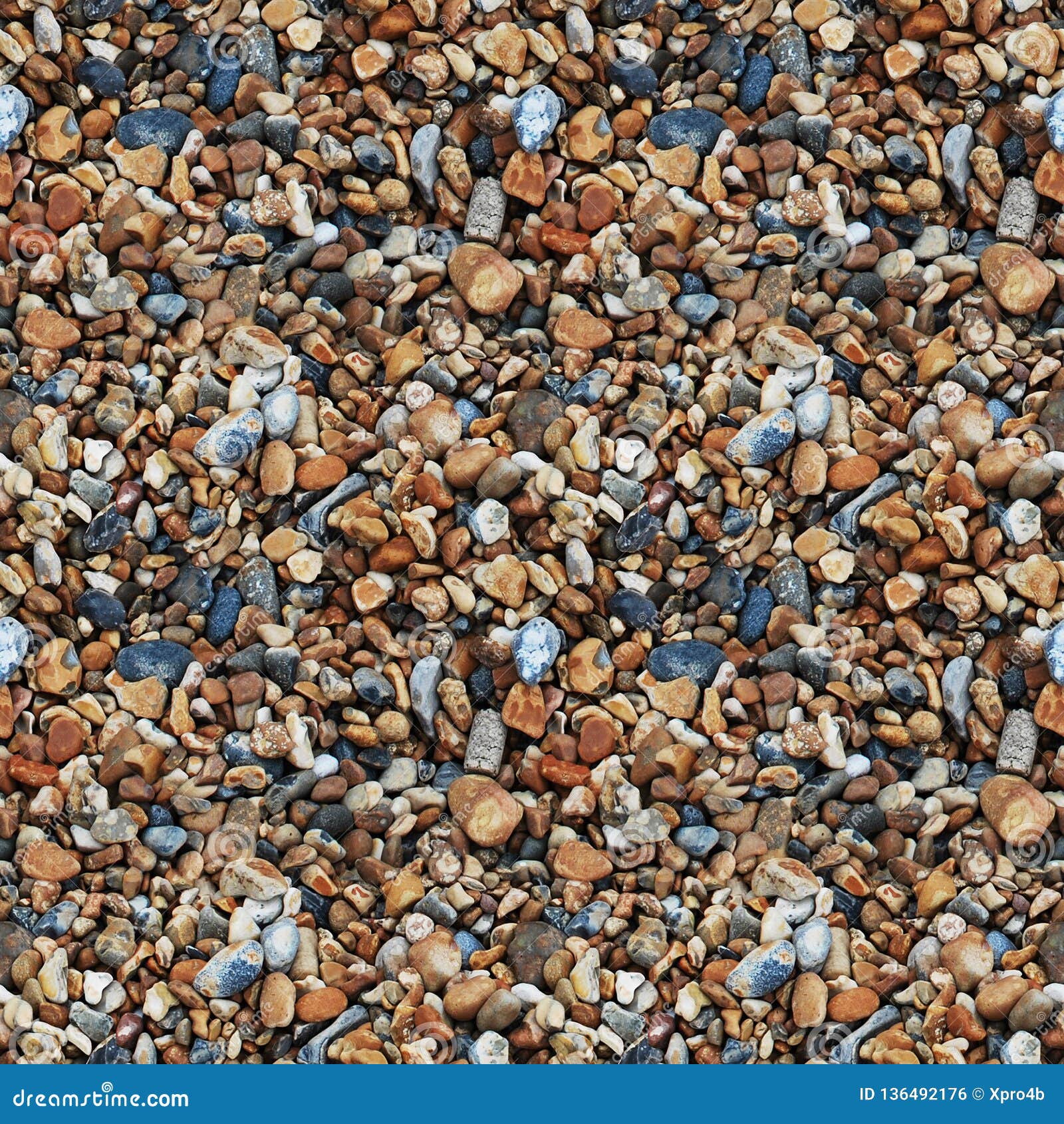 Seamless Texture of Stones of Different Sizes Stock Photo - Image of ...