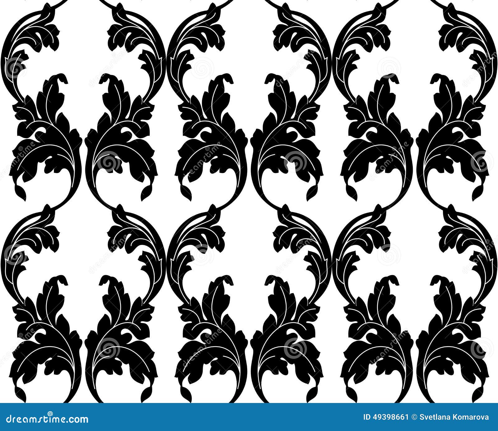 Seamless Texture in the Style of Damascus Stock Vector - Illustration ...