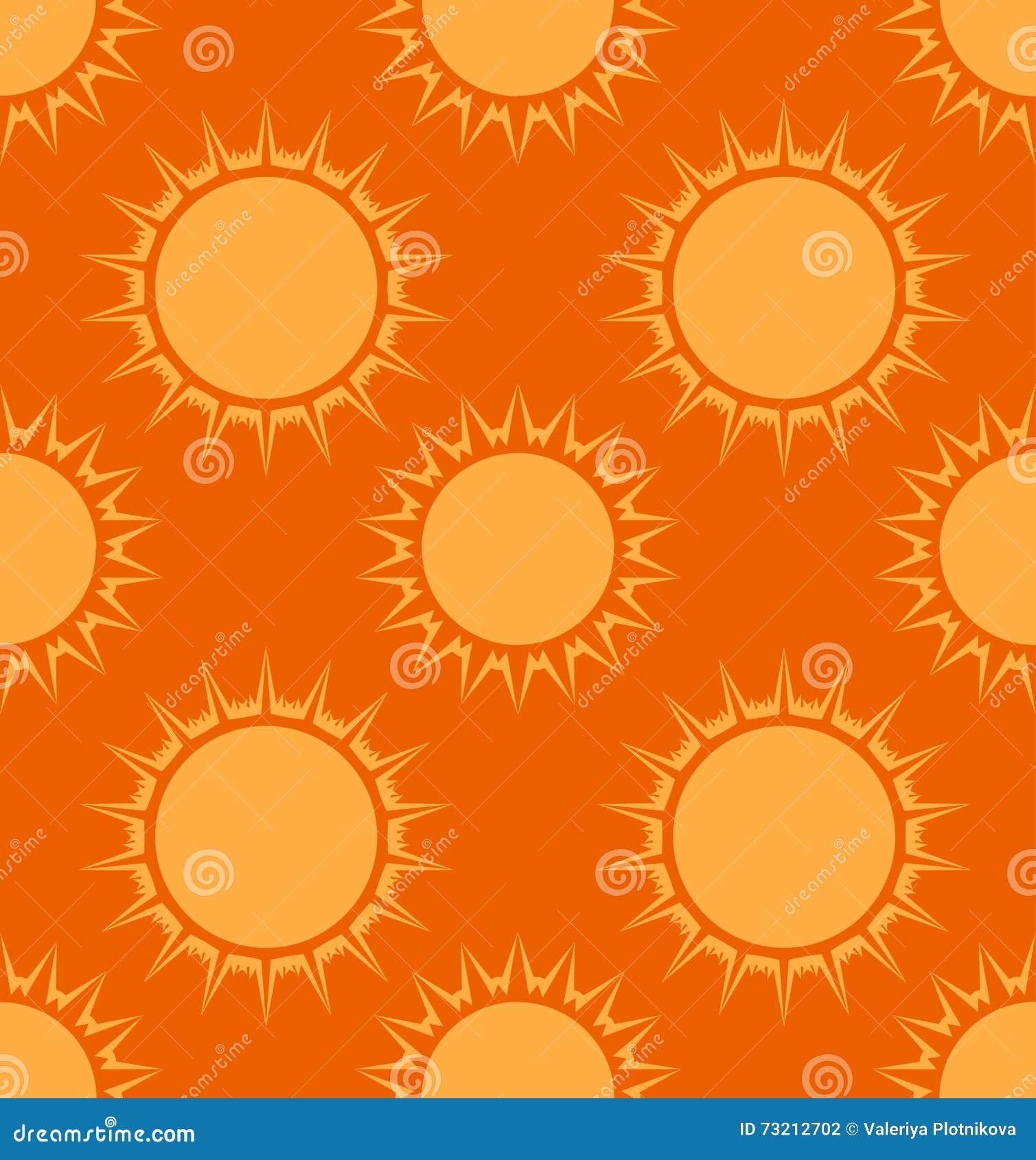 Seamless Texture with the Sun. Stock Vector - Illustration of design ...