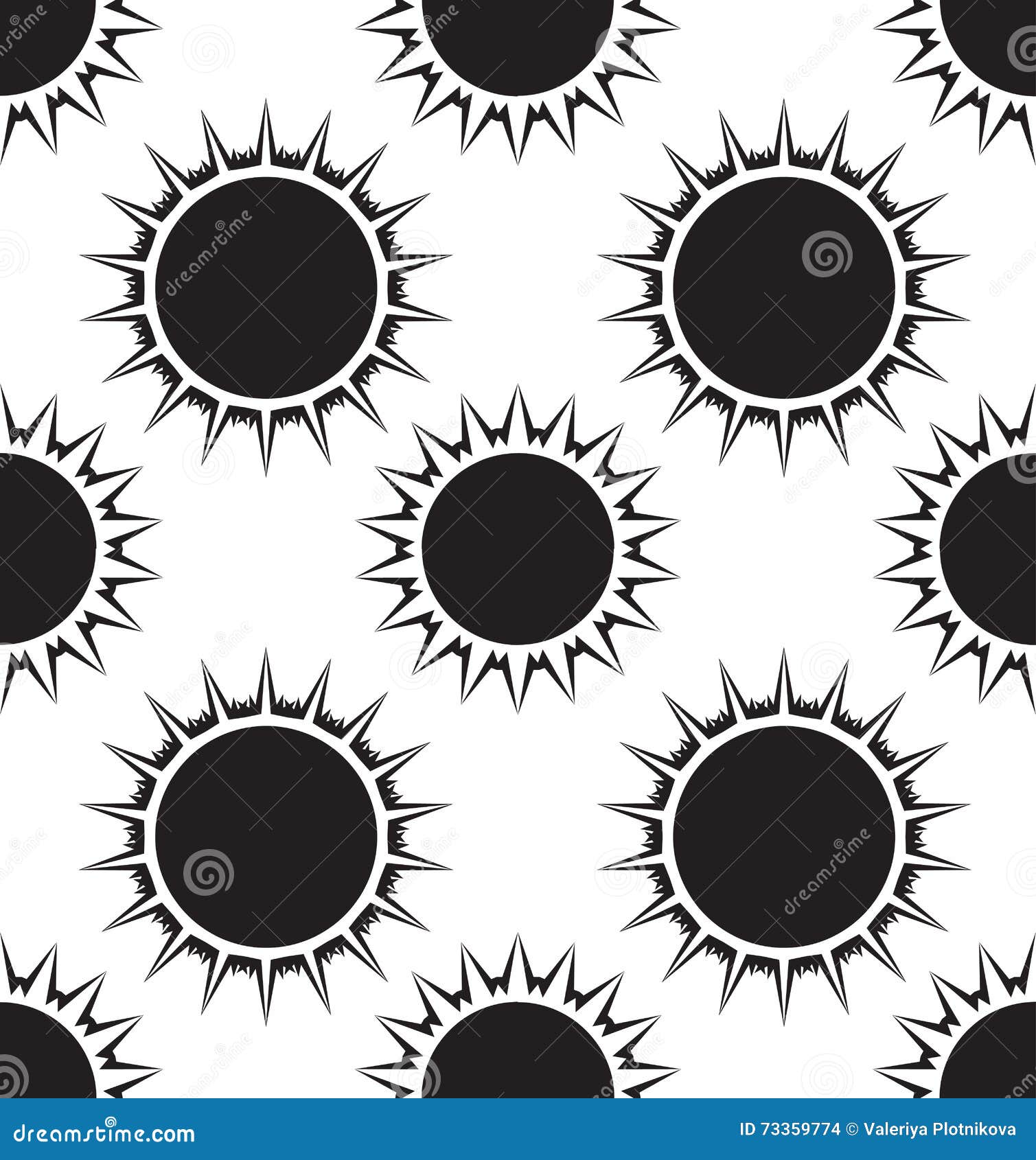Seamless Texture with the Sun. Stock Vector - Illustration of print ...