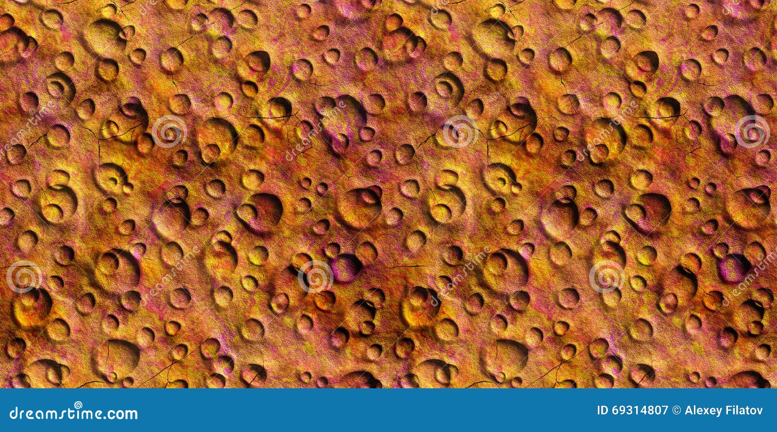 Seamless Texture Surface Mars 3D Illustration Stock Illustration ...